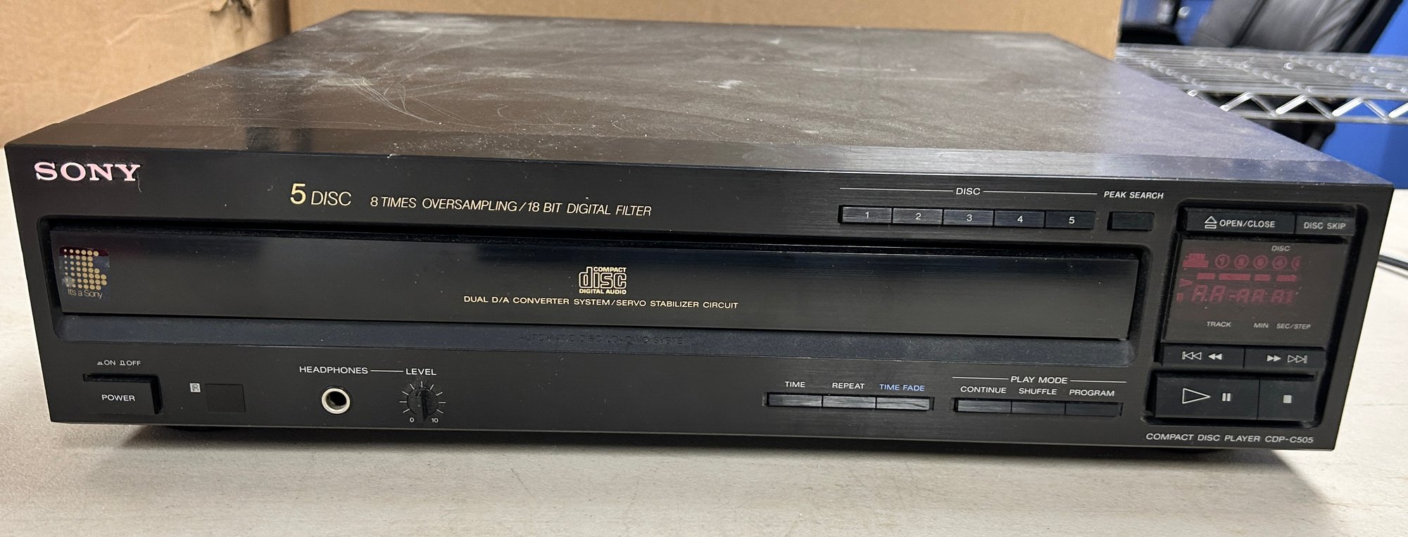 Sony Compact Disk Player Model CDP-C505 #121625 | Auctionninja.com