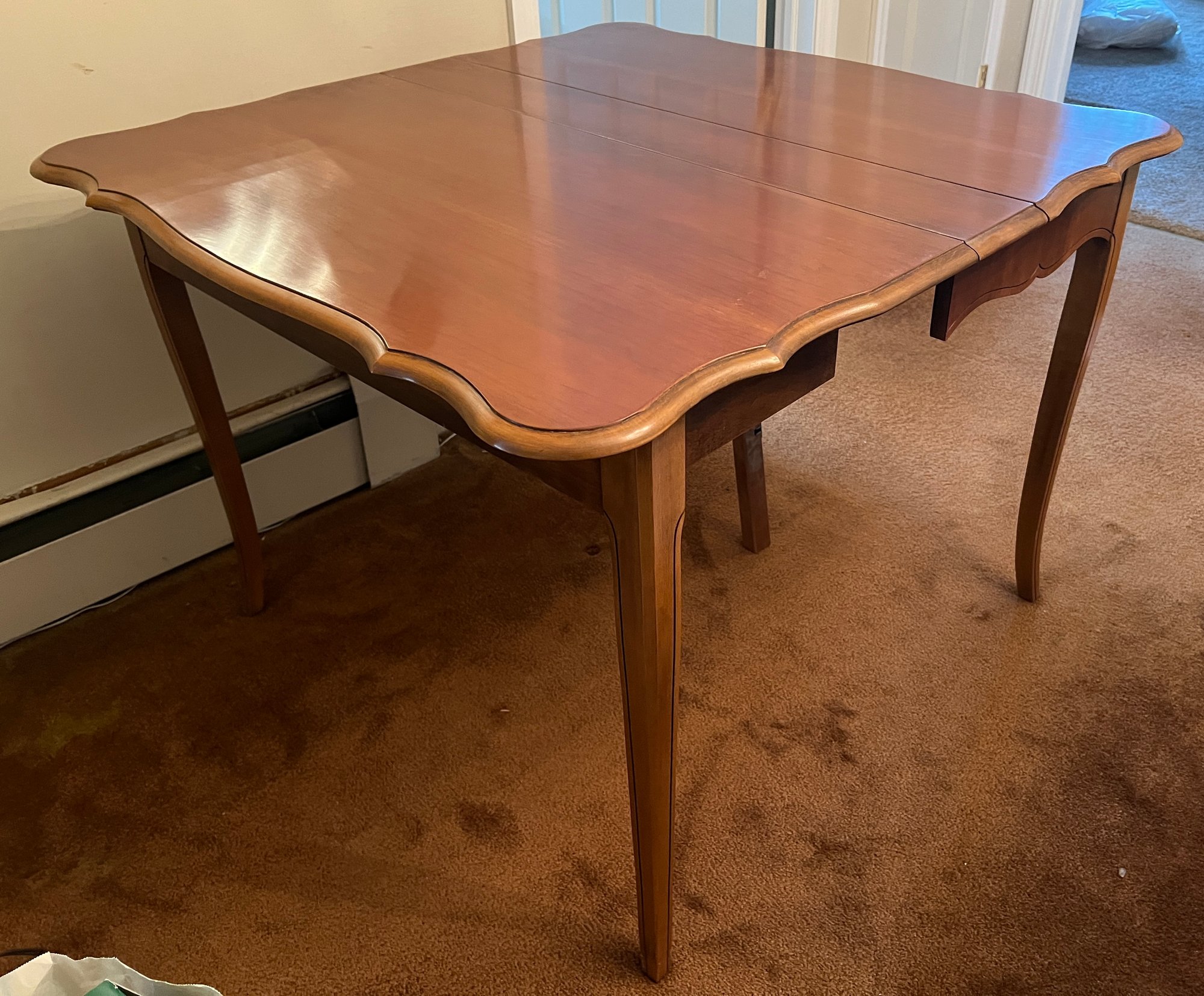 Extensole Corp. French Provincial Style Cherrywood Extending Game ...