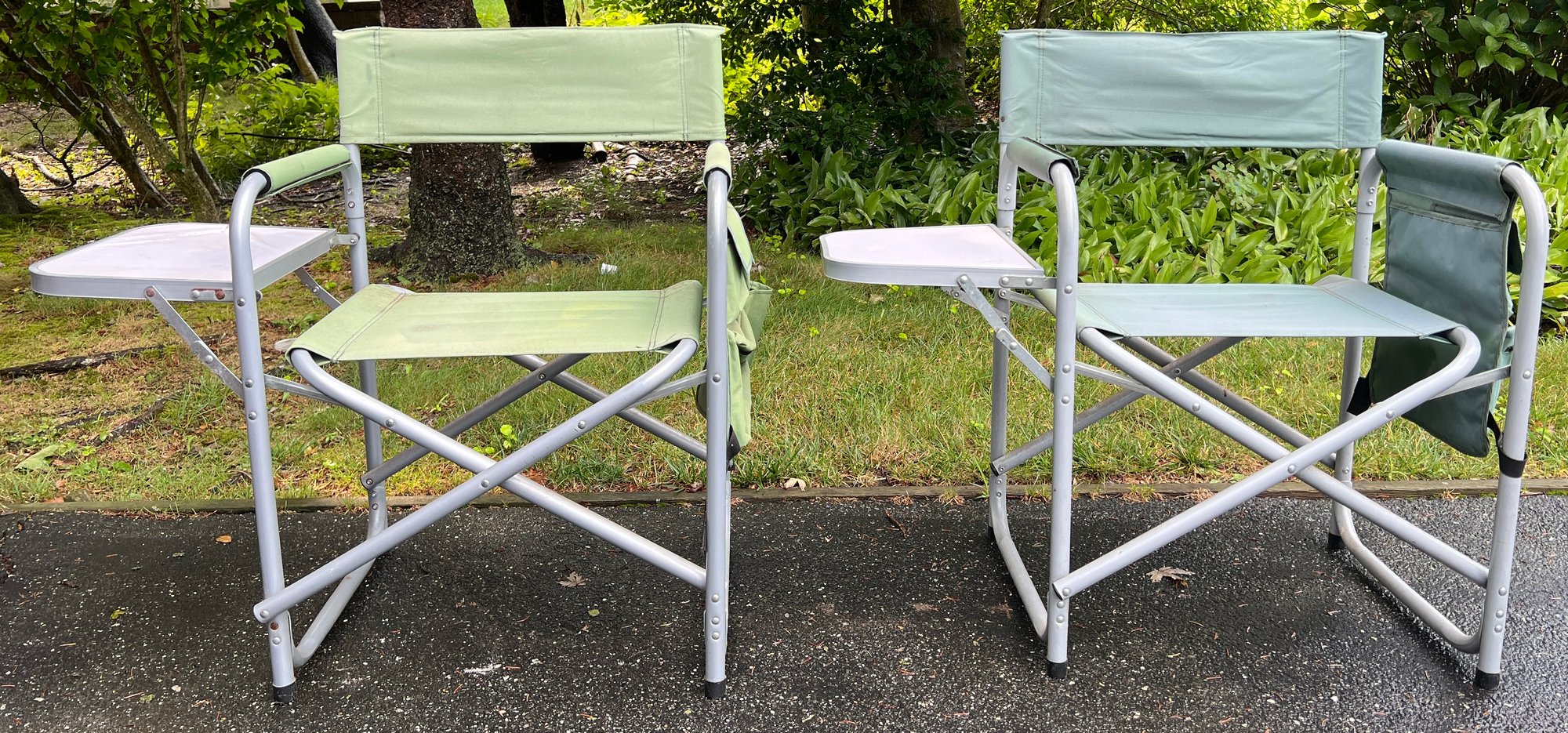 Folding Camping Chairs With Attached Tables - 2 Pieces #110464 ...