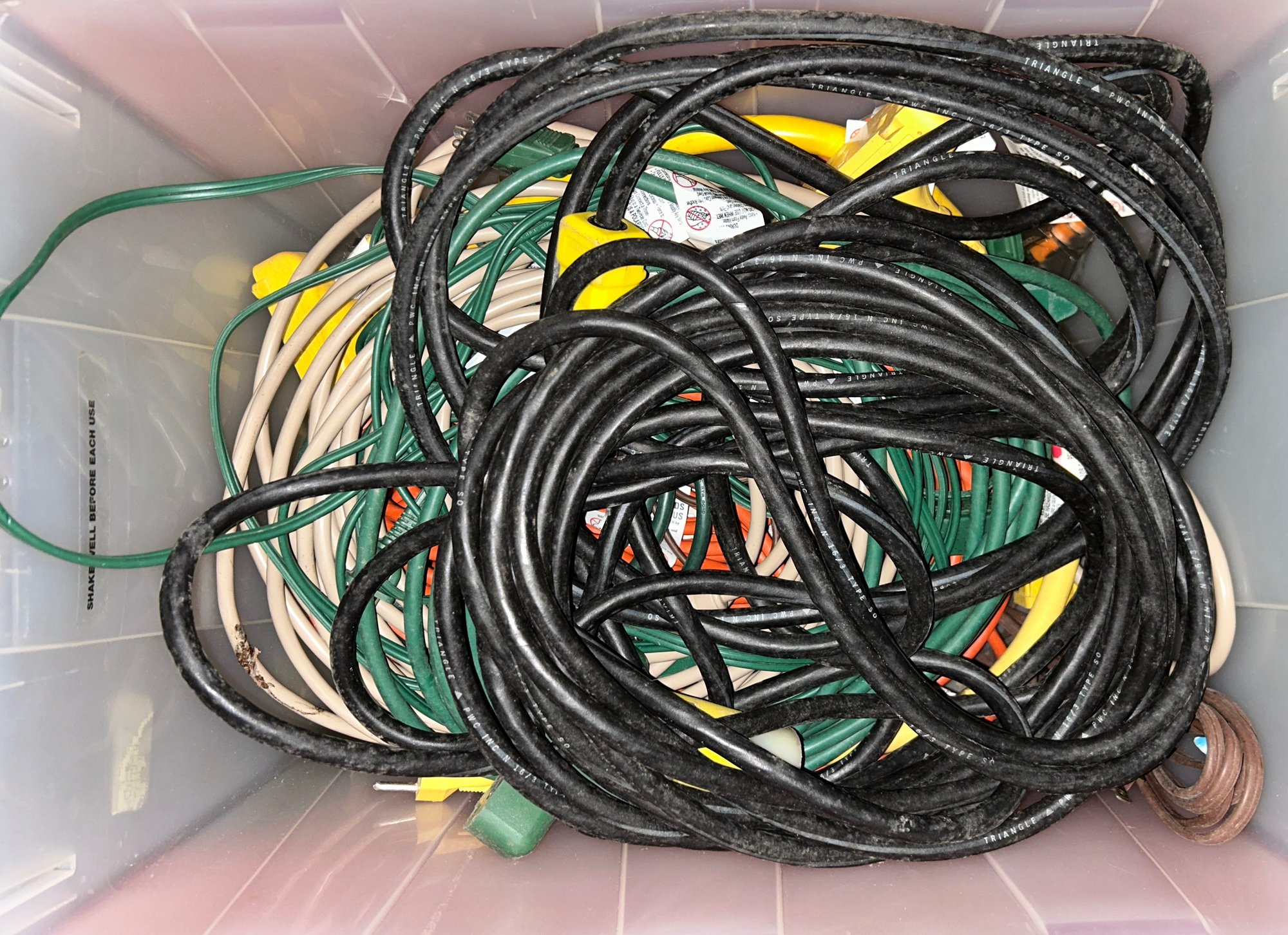Assorted Collection Of Extension Cords And Power Cords #151535 ...