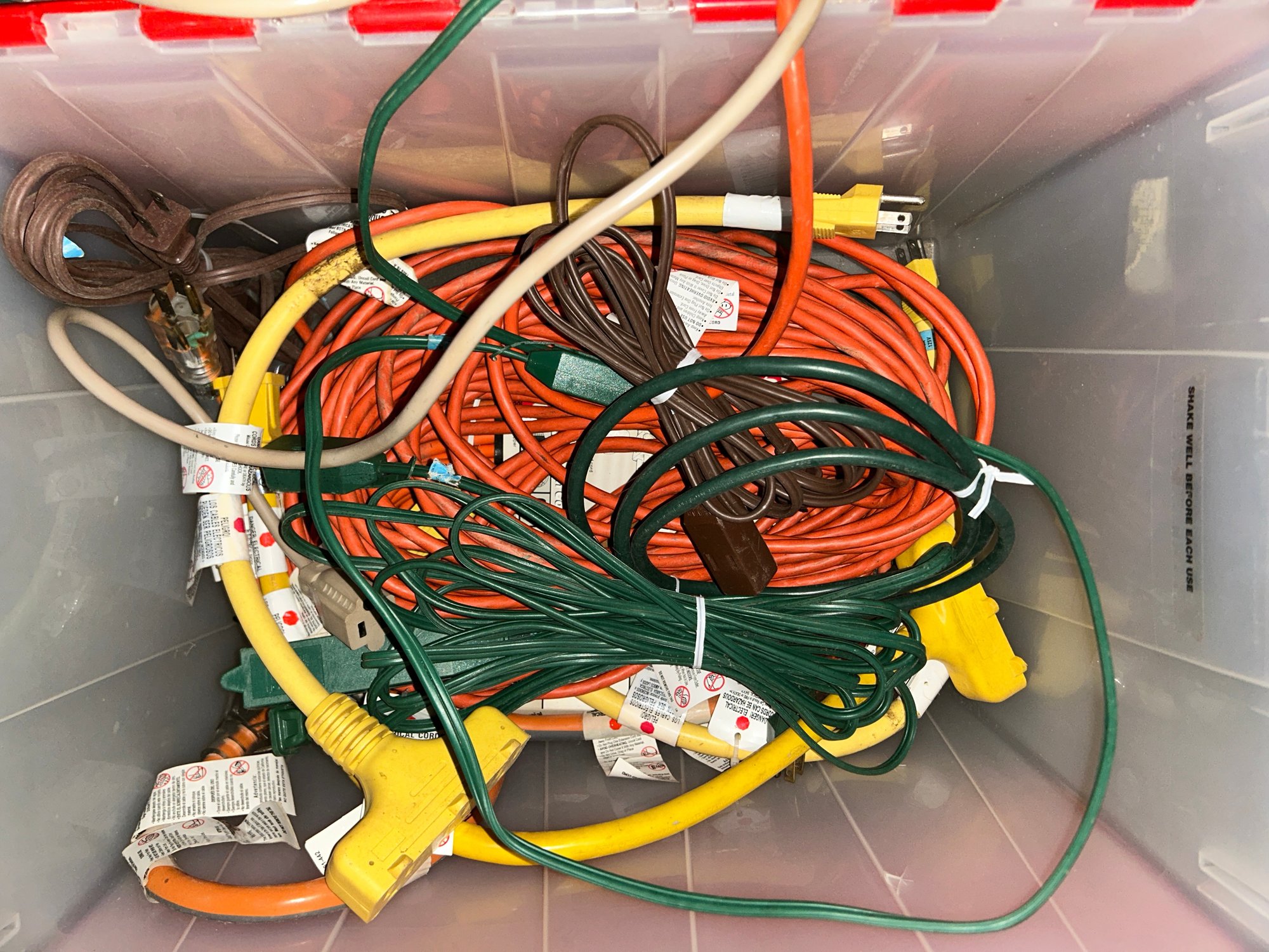 Assorted Collection Of Extension Cords And Power Cords #151535 ...