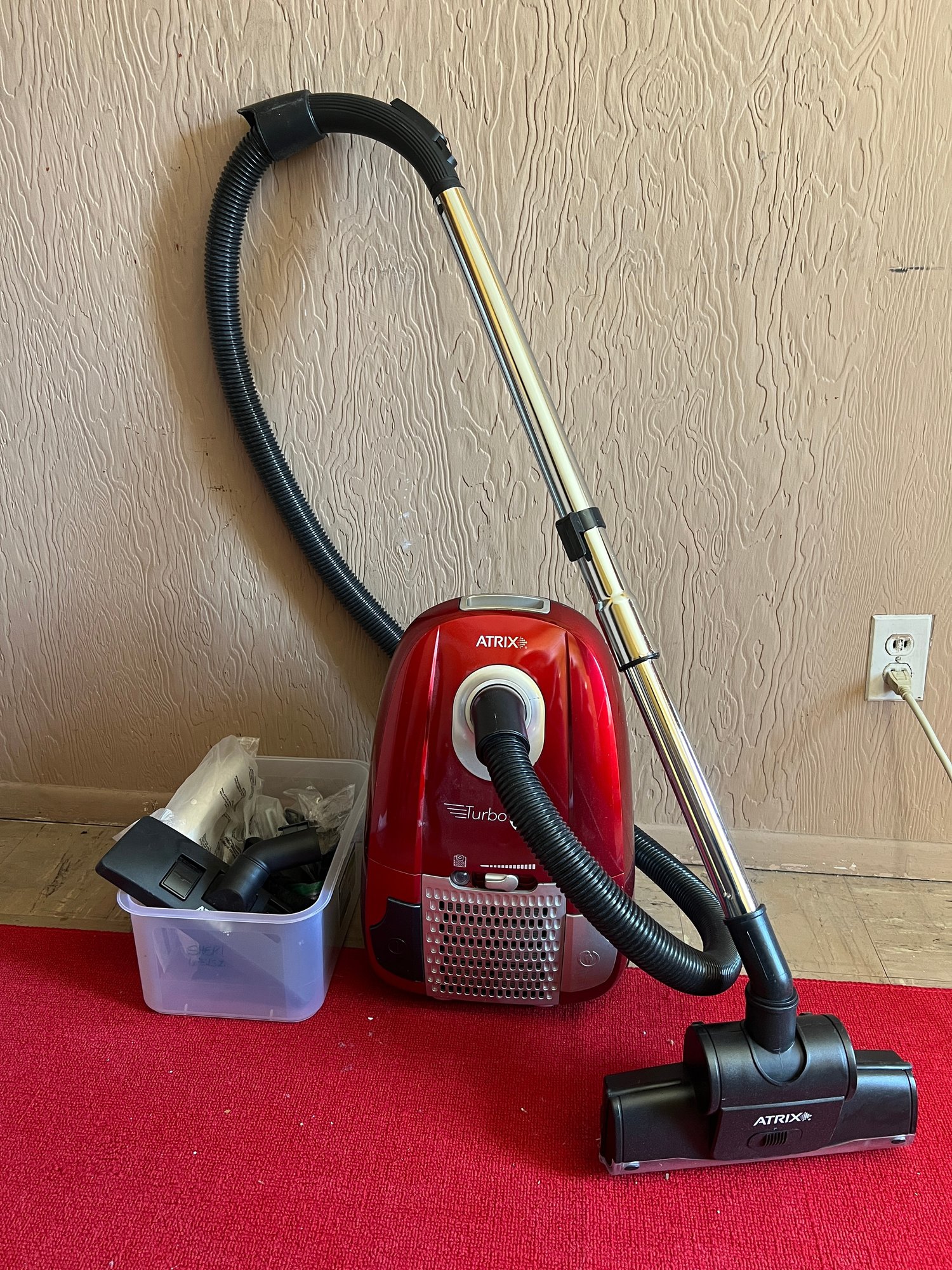 Atrix Turbo Red HEPA Canister Vacuum - Model AHC-1 #160268 ...