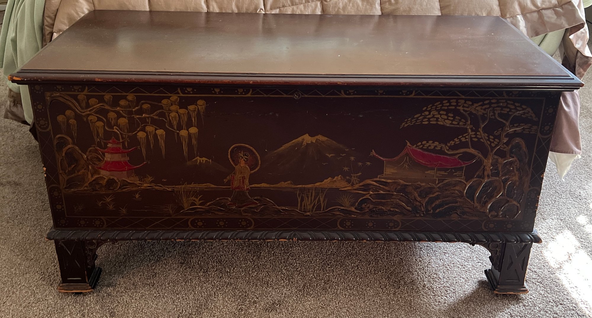 Early 20th Century Asian Blanket Storage Chest #127435 | Auctionninja.com