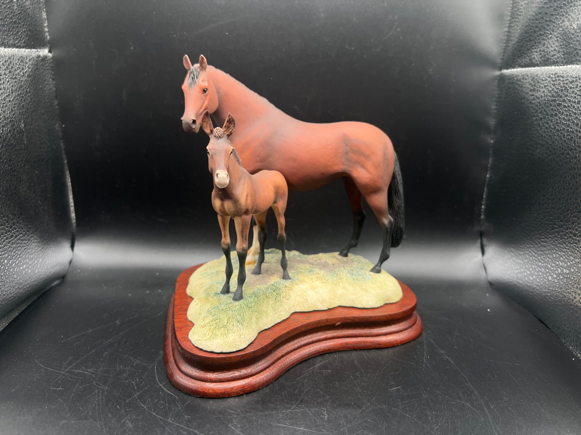 Lowell Davis Border Fine Arts Horse & Foal With Wood Base 32/950 ...