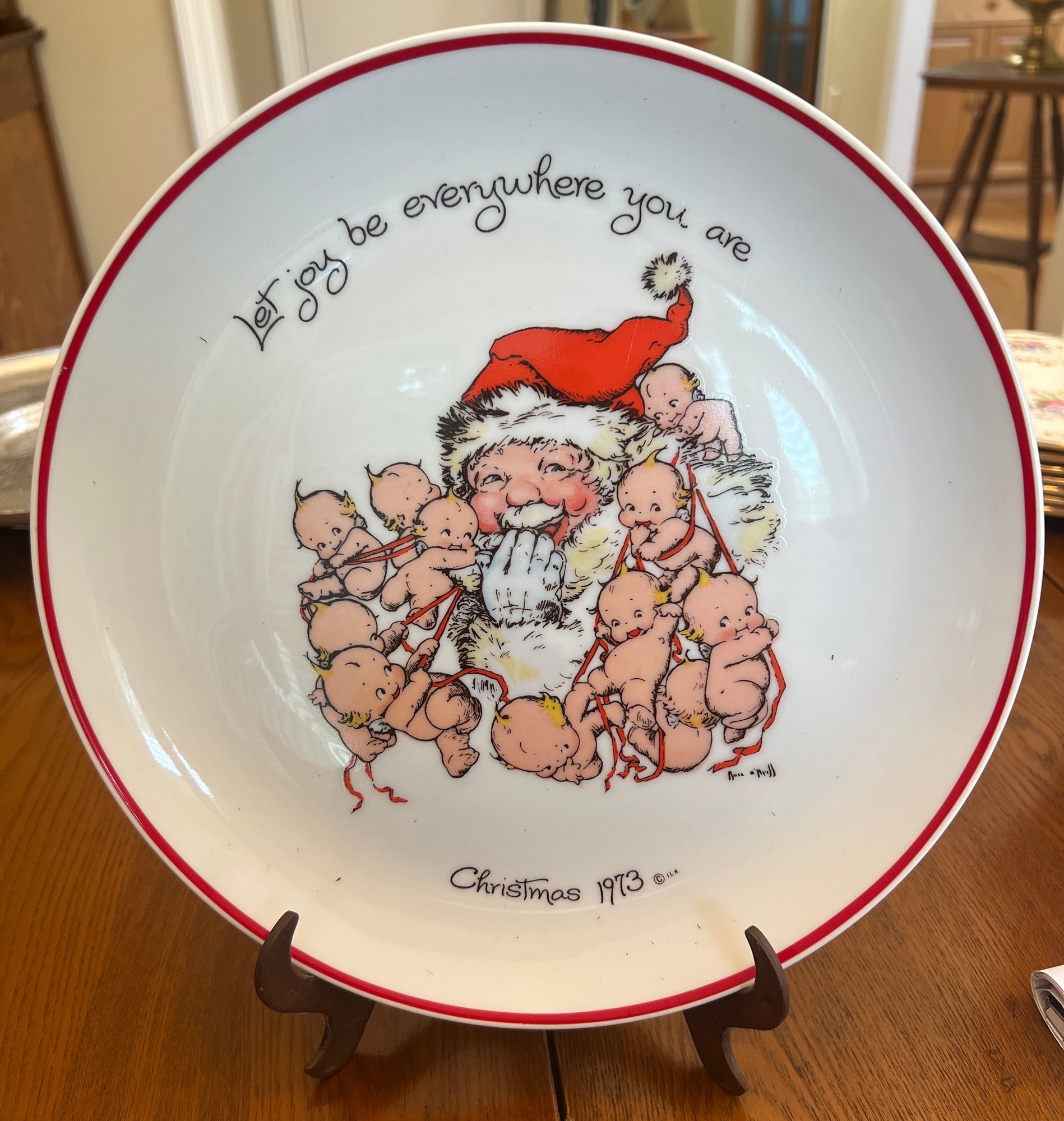 Kewpie Commemorative Edition 1973 Christmas Plate #111078 ...