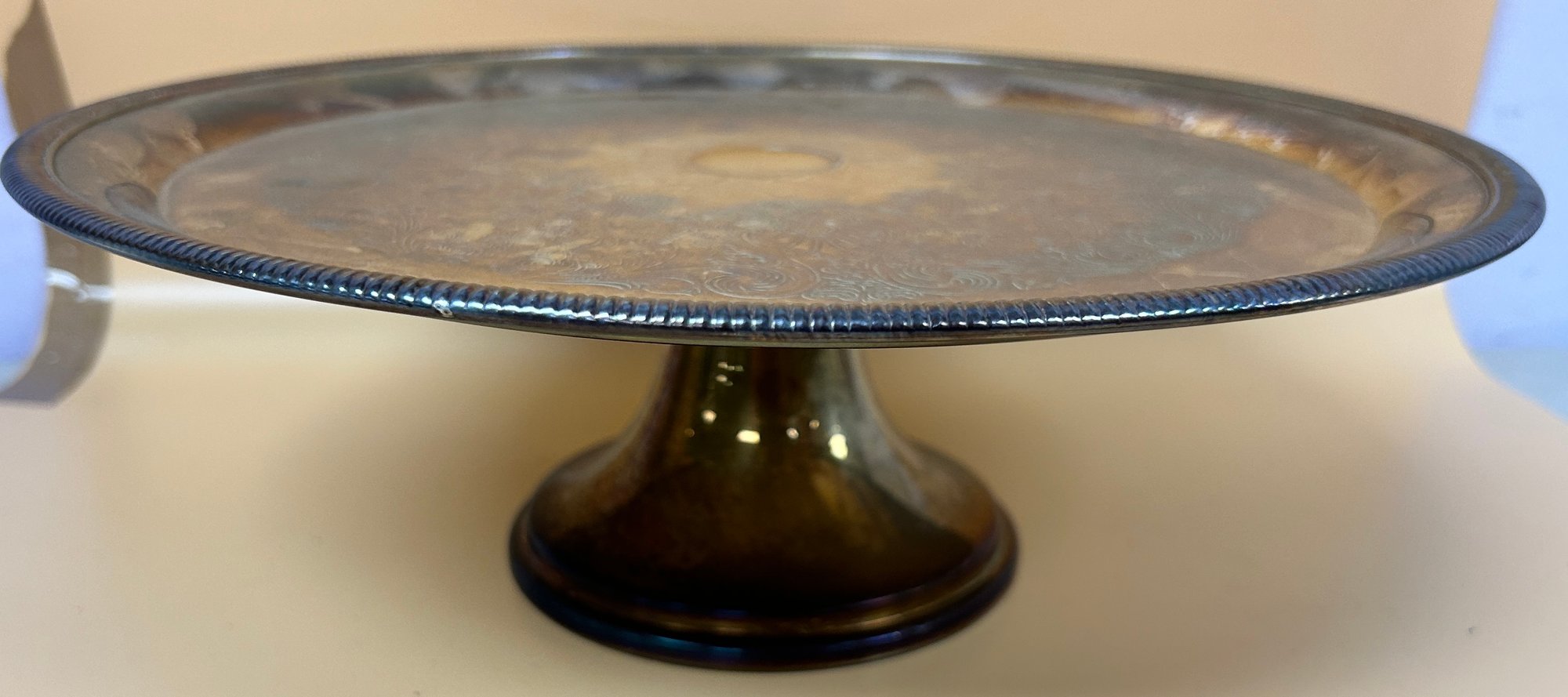 Silver Plate Pedestal Serving Platter #113191 | Auctionninja.com
