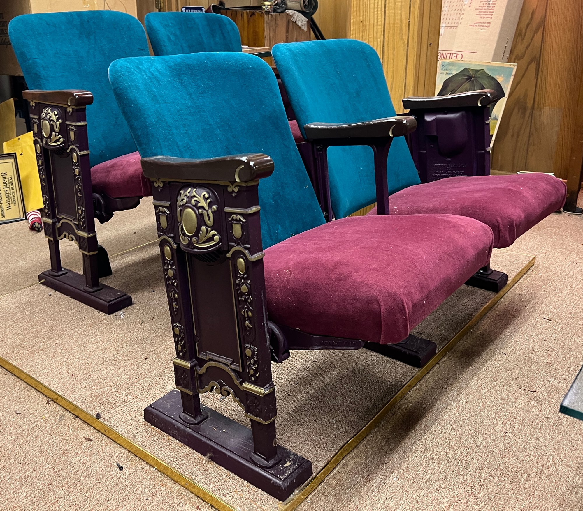 American Seating Theatre Seats - 2 Pieces #114237 | Auctionninja.com