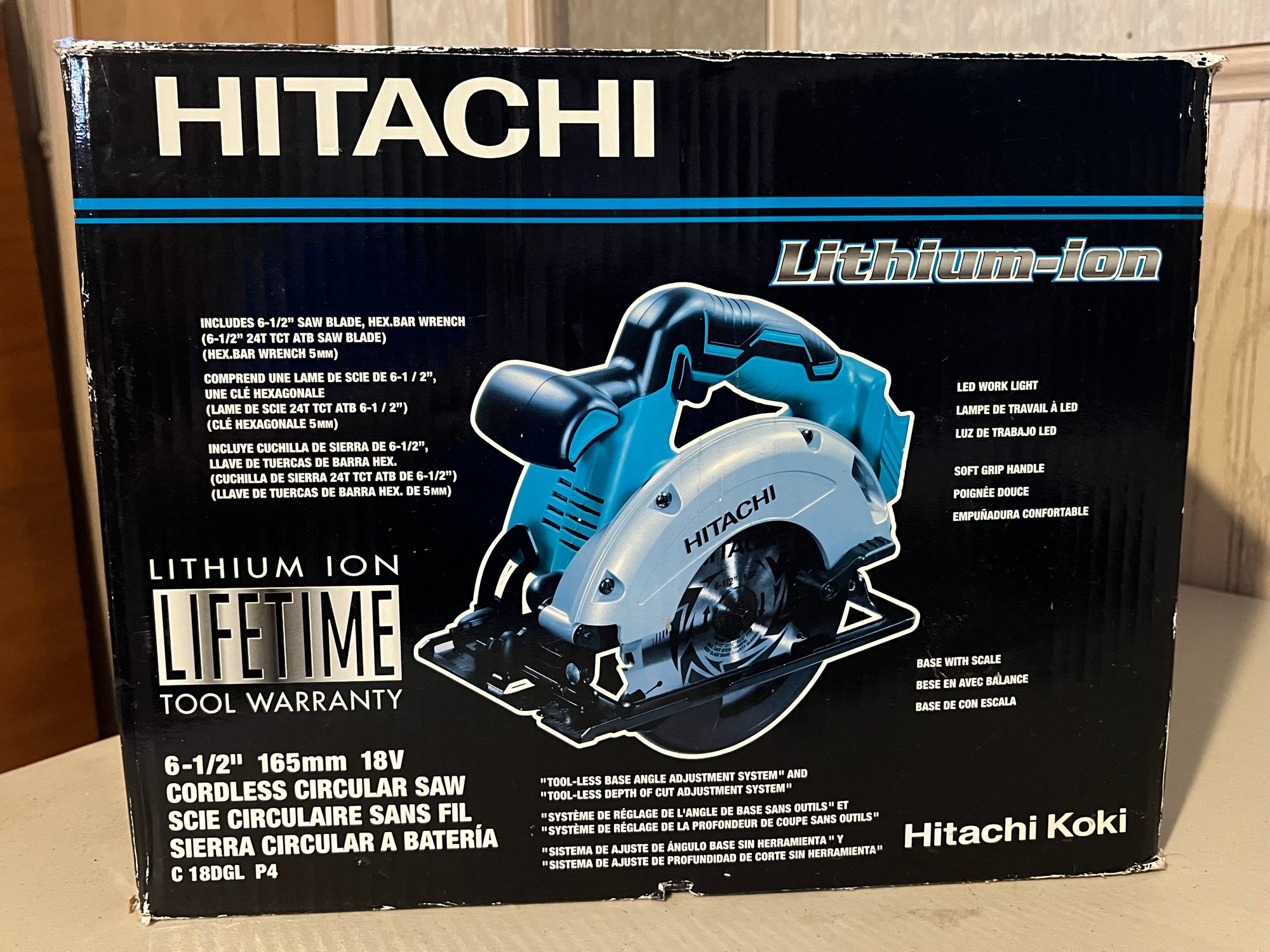 Hitachi 18V 6-1/2 Inch Cordless Circular Saw With Box #107053 ...