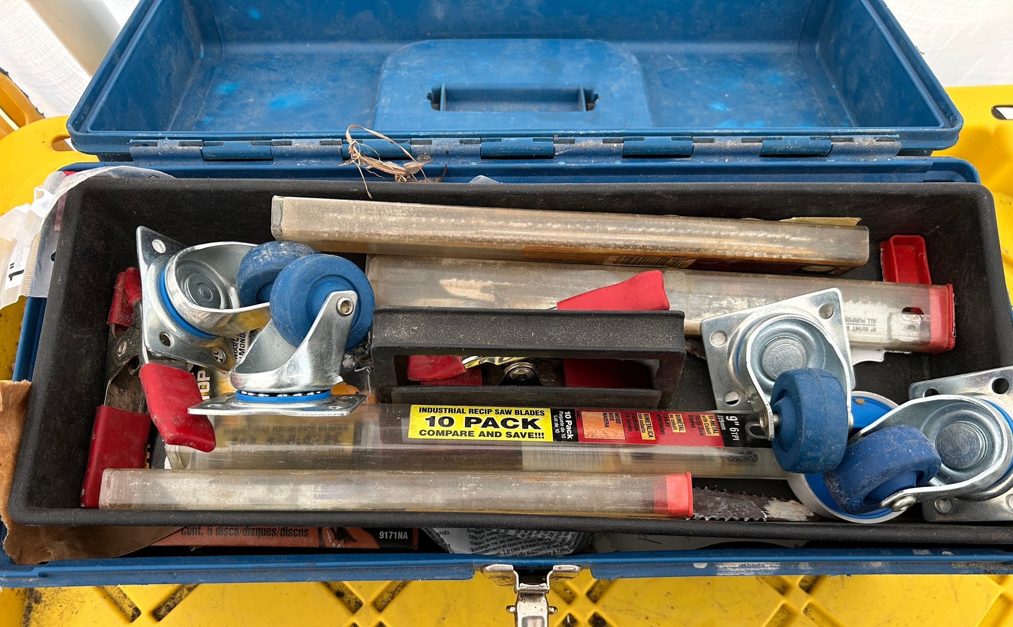 Sears Companion Toolbox Filled With Reciprocating Saw Blades, Swivel ...