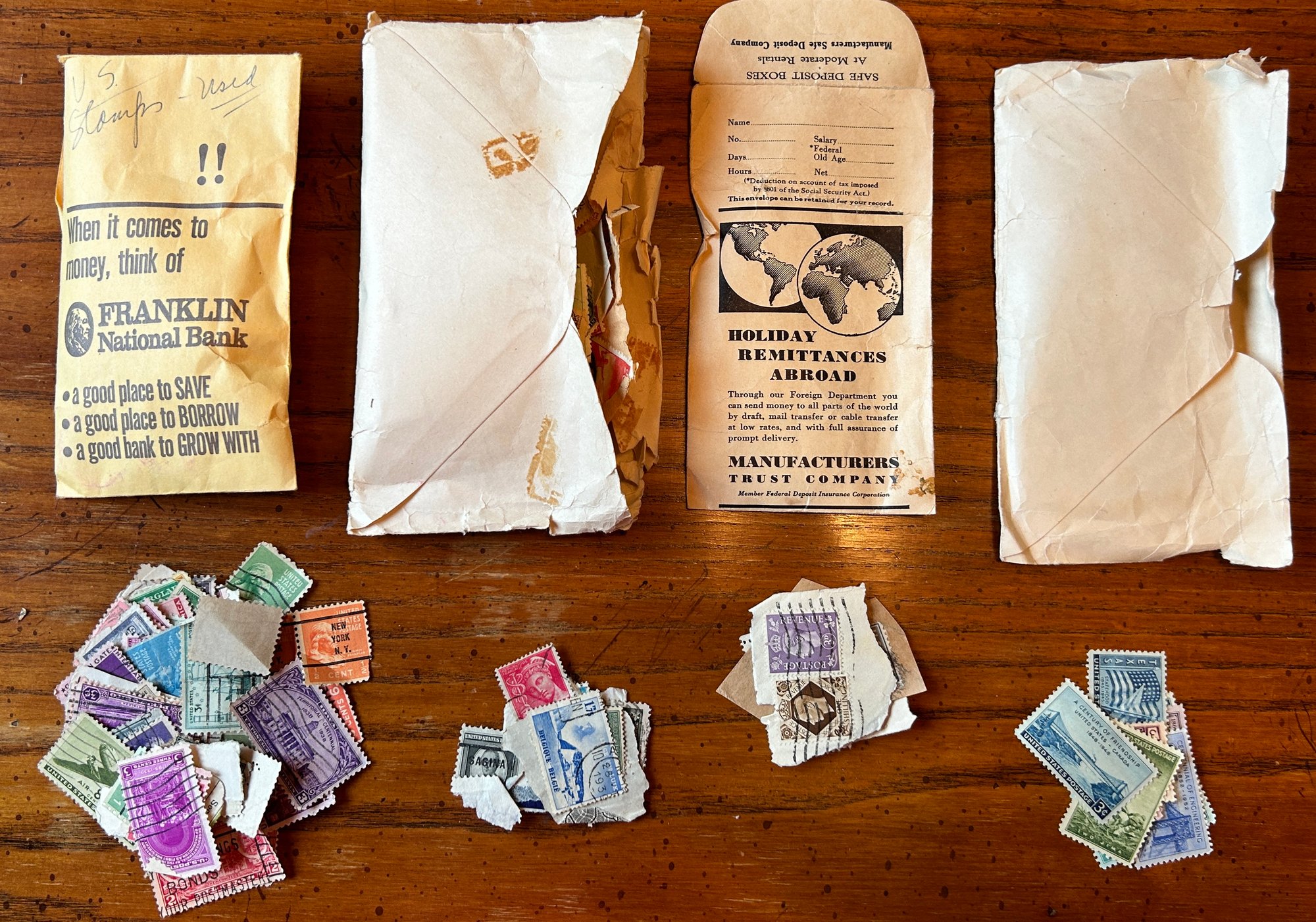 Potluck Of Collectible Stamps, 4 Envelopes #114075 | Auctionninja.com