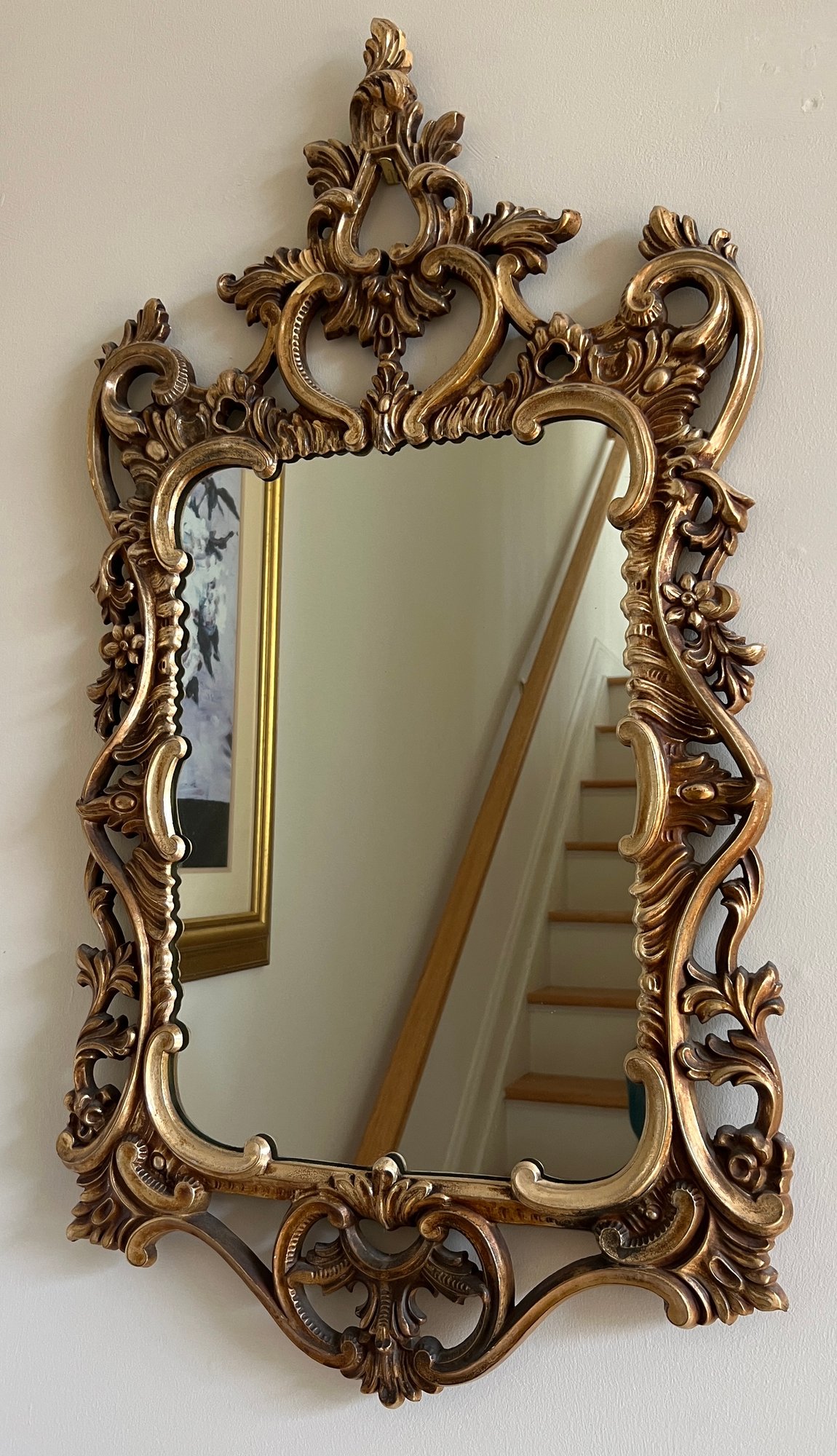 Mid 20th Century Italian Rococo Style Carved Gilt-wood Filigree Wall ...