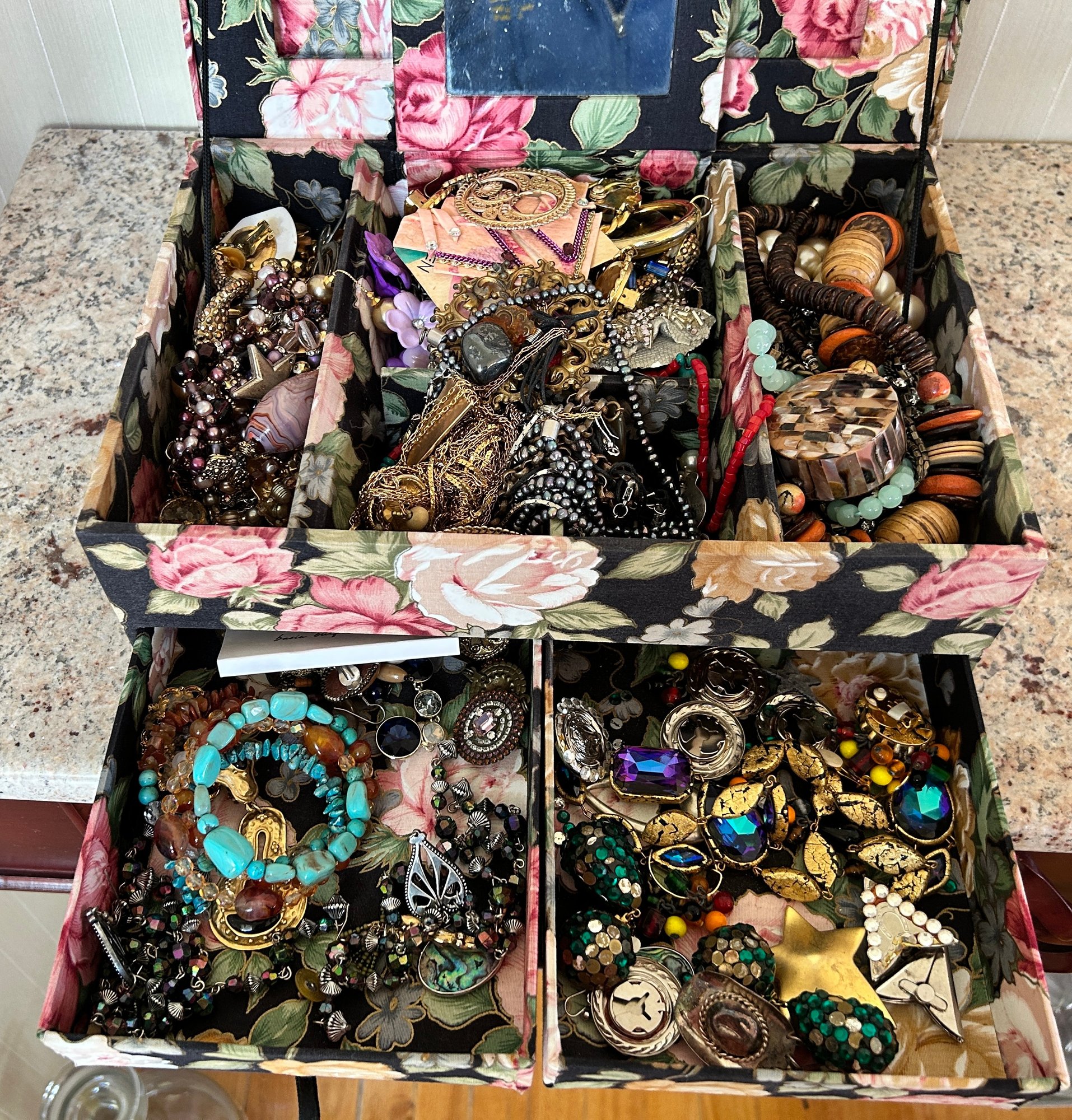 Blind Box Vintage Costume Jewelry Box Filled With Bracelets, Necklaces ...