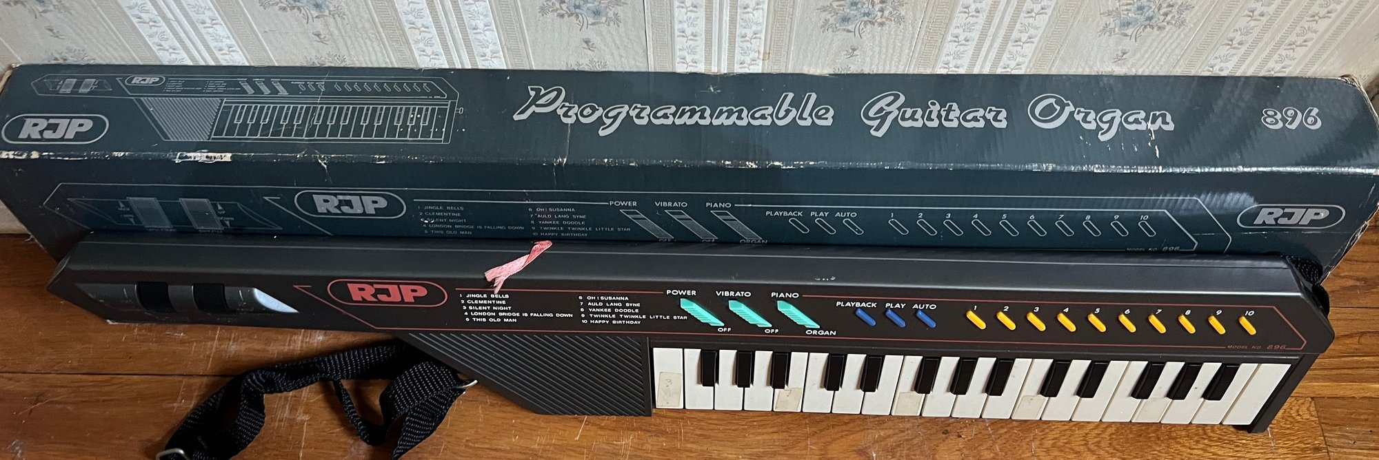 Vintage RJP Programmable Guitar Organ (Keytar) Model 896 With Original ...
