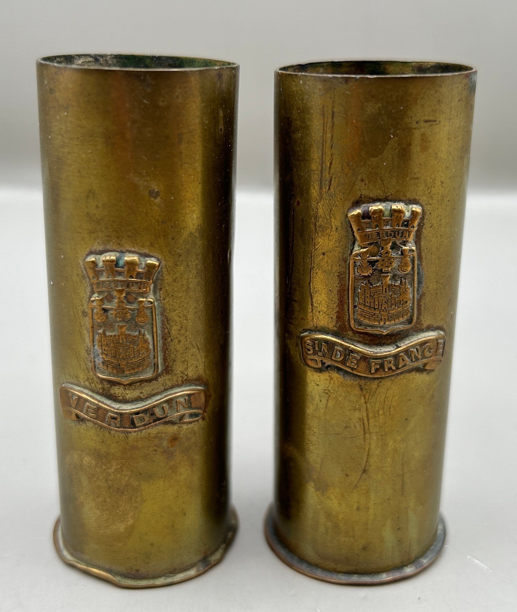 Vintage Brass Shell Casings, 2 Piece Lot #114813 | Auctionninja.com