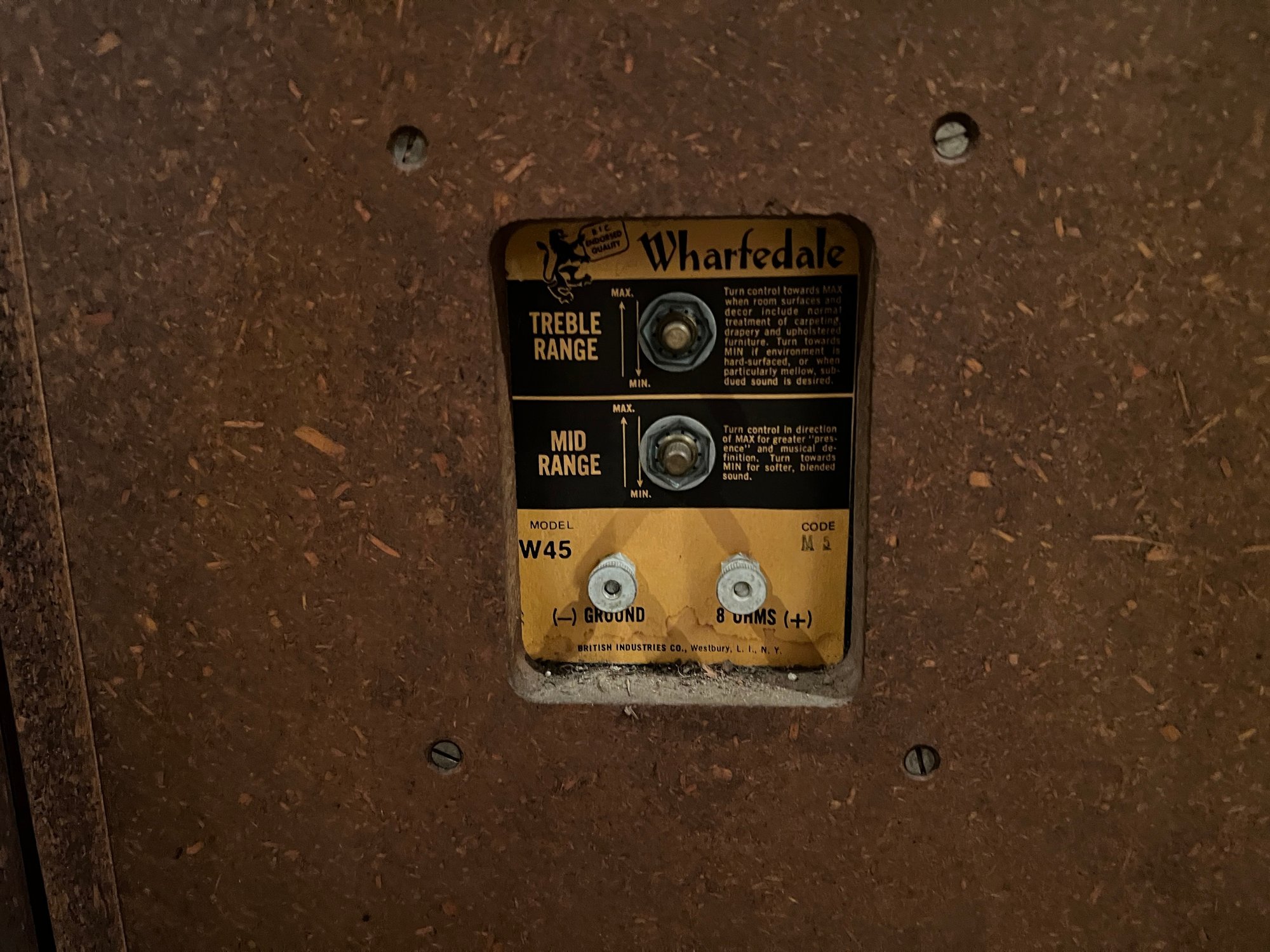 Wharfedale Achromatic Speakers Model: W45 - 2 PCS #137603 ...