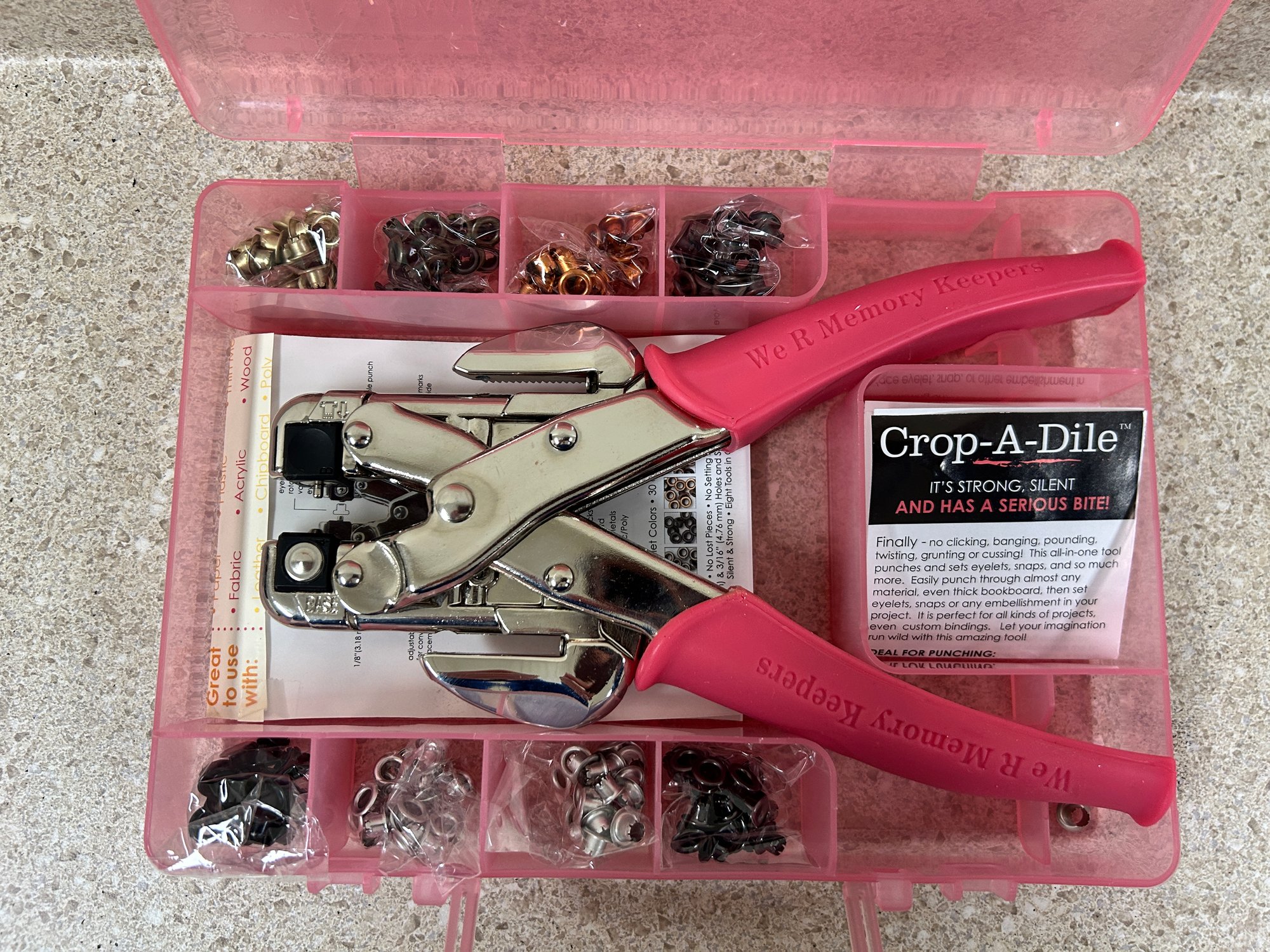 Crop-A-Dial Eyelet And Snap Punch Kit By We R Memory #127539 ...