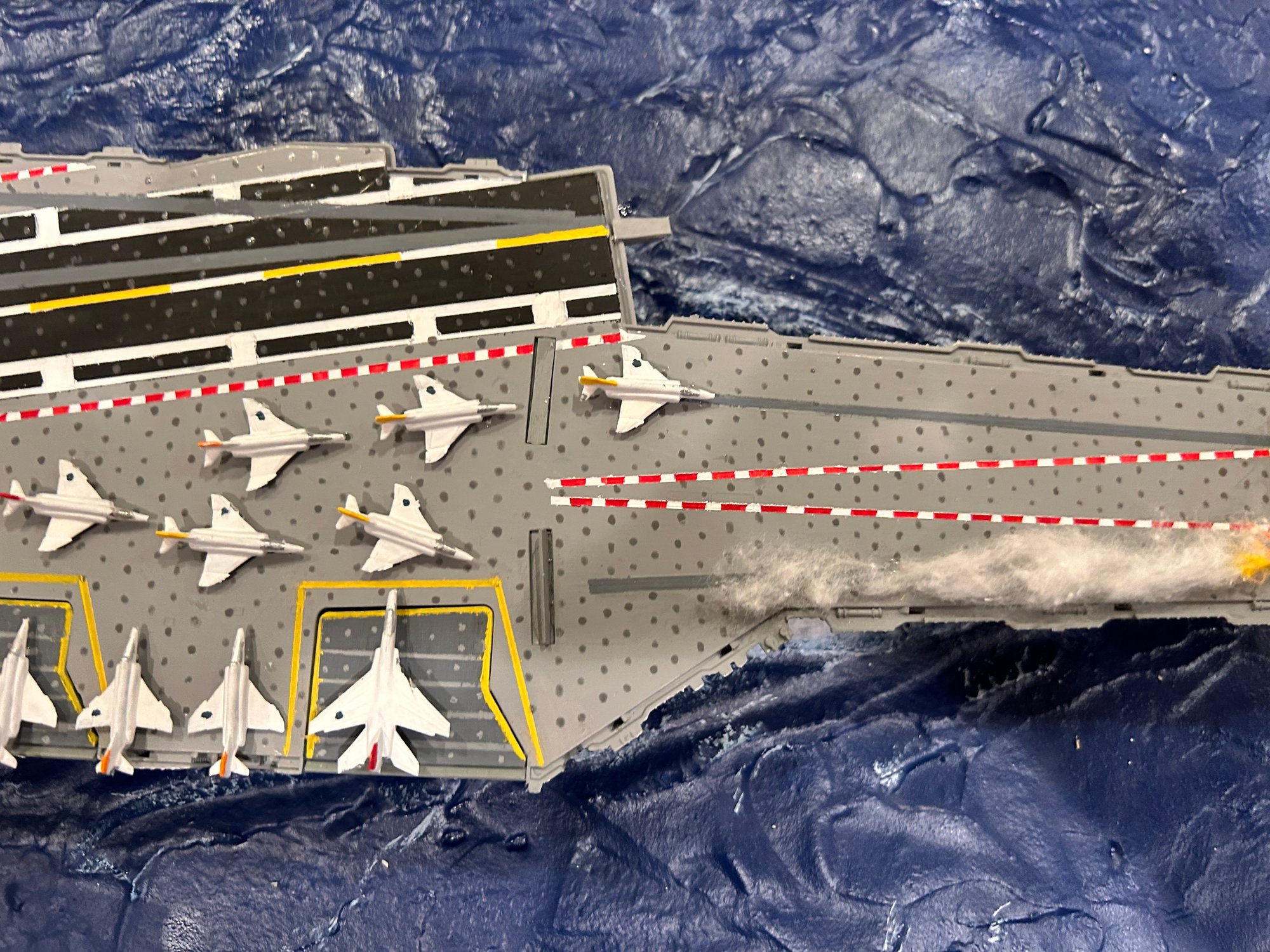 Custom Crafted Model Ship USS Enterprise CVN 65, 1/720 Scale, Circa ...