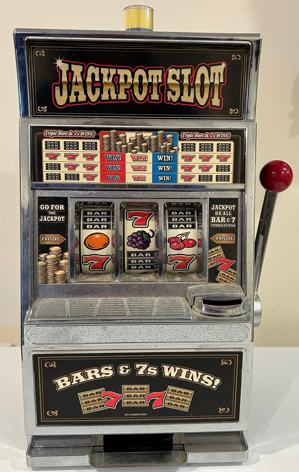 RecZone 15" Jackpot Slot Machine Savings Bank #152105 | Auctionninja.com
