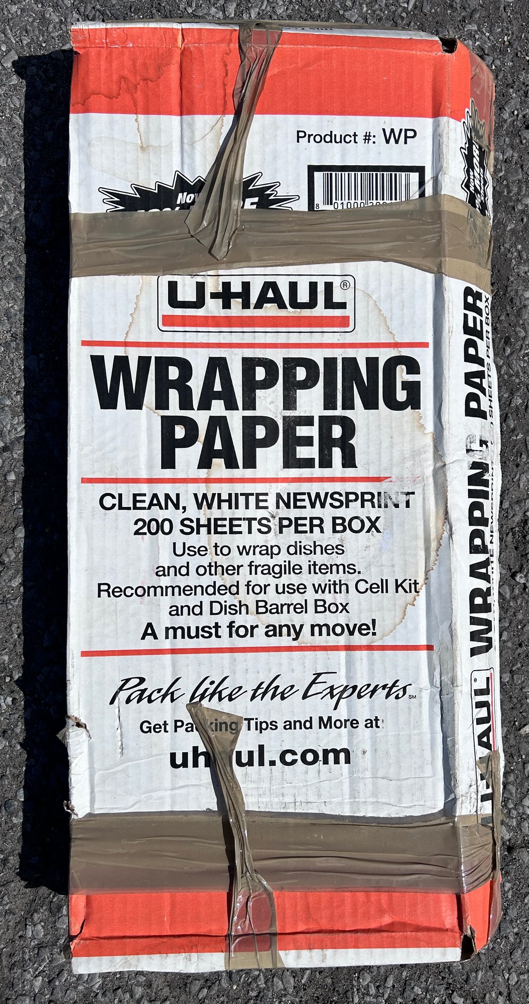 U-Haul Newspaper Wrapping/packing Paper, 1 Box #128214 | Auctionninja.com