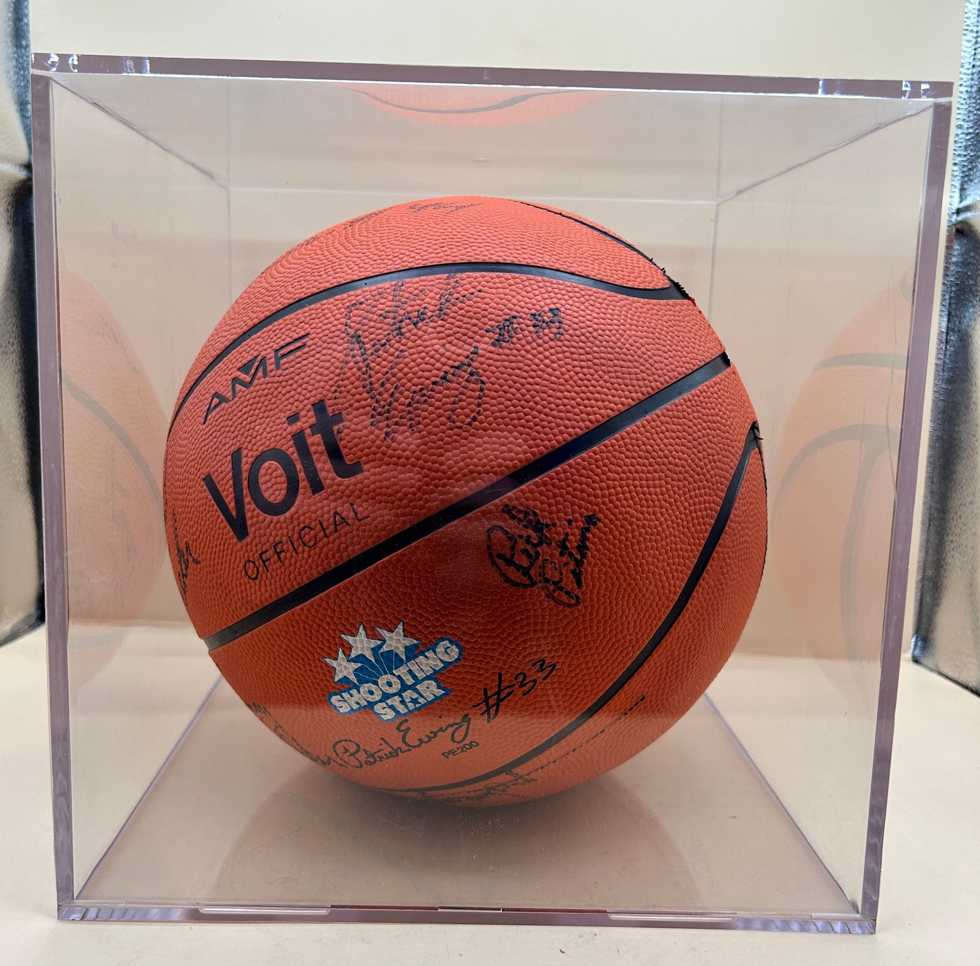 AMF Voit Official Autographed Basketball In Lucite Case #145285 ...