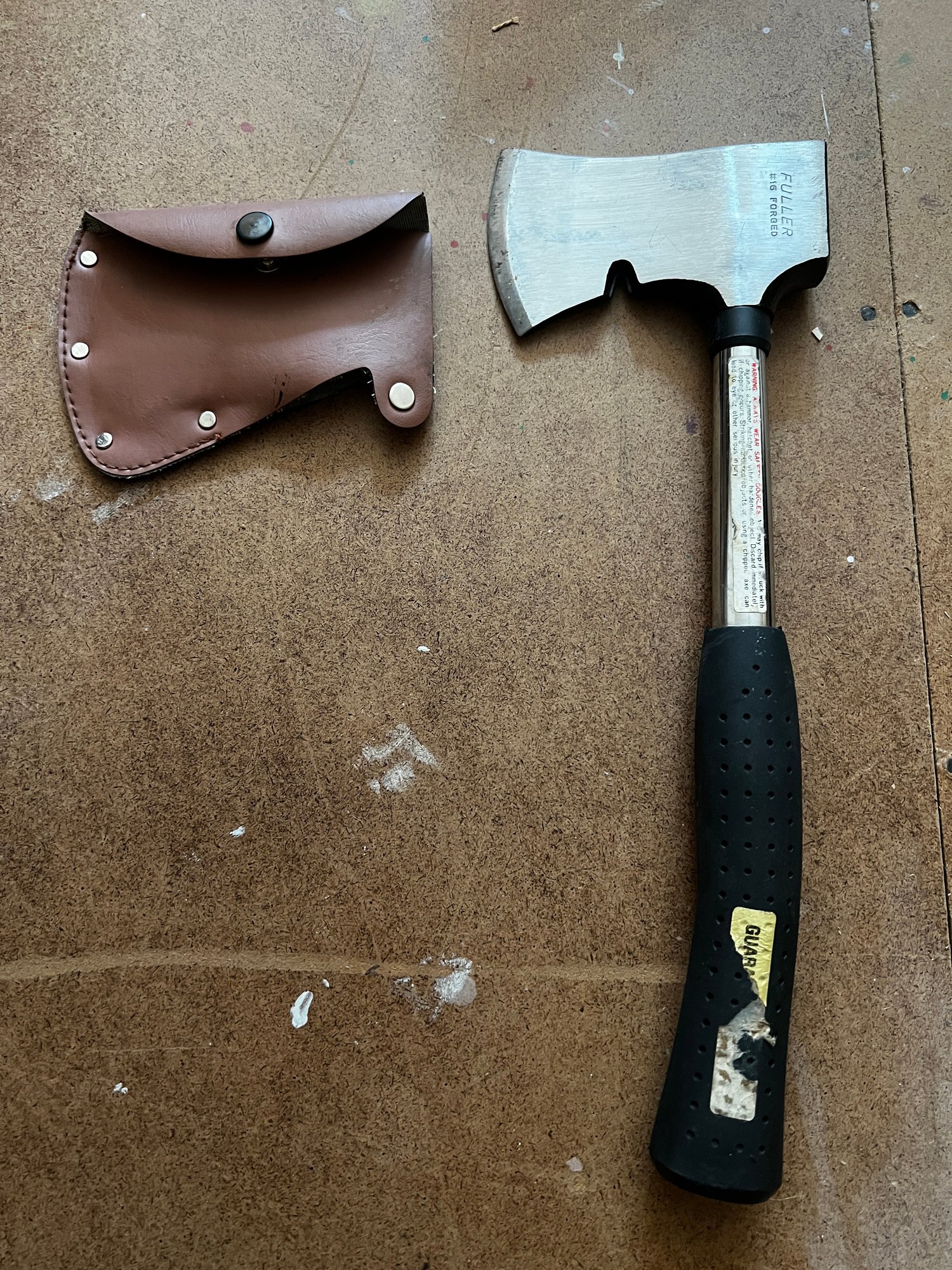 Fuller #16 Forged Hatchet Camp Axe Japan With Sheath Steel Rubber ...