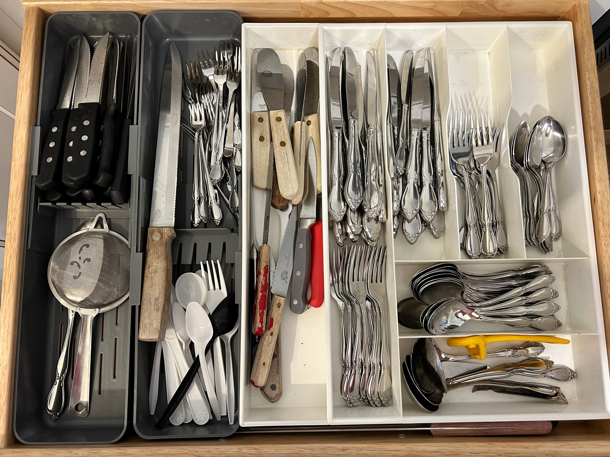 Potluck Kitchen Utensil Drawer, Forks, Knives, Spoons #115126 ...