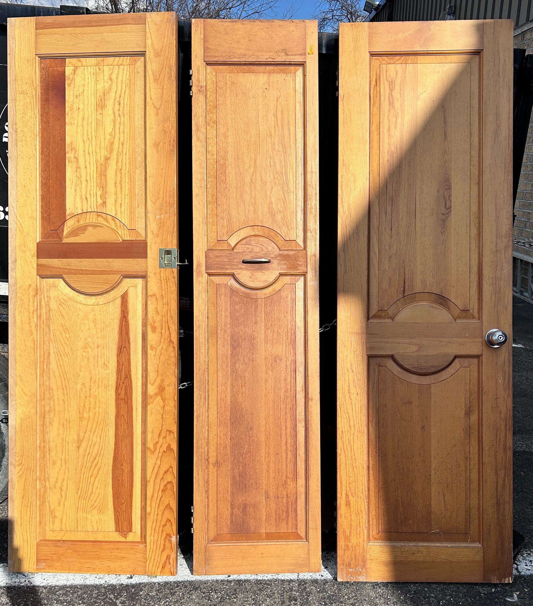 Interior Assorted Wood Doors, 3 Piece Lot #128240 | Auctionninja.com