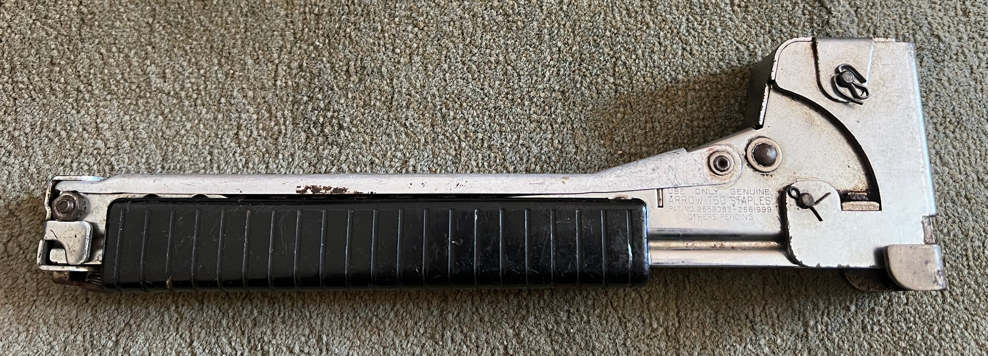 Arrow HT50 Heavy Duty Hammer Tacker, Chromed-Steel Manual Stapler With ...