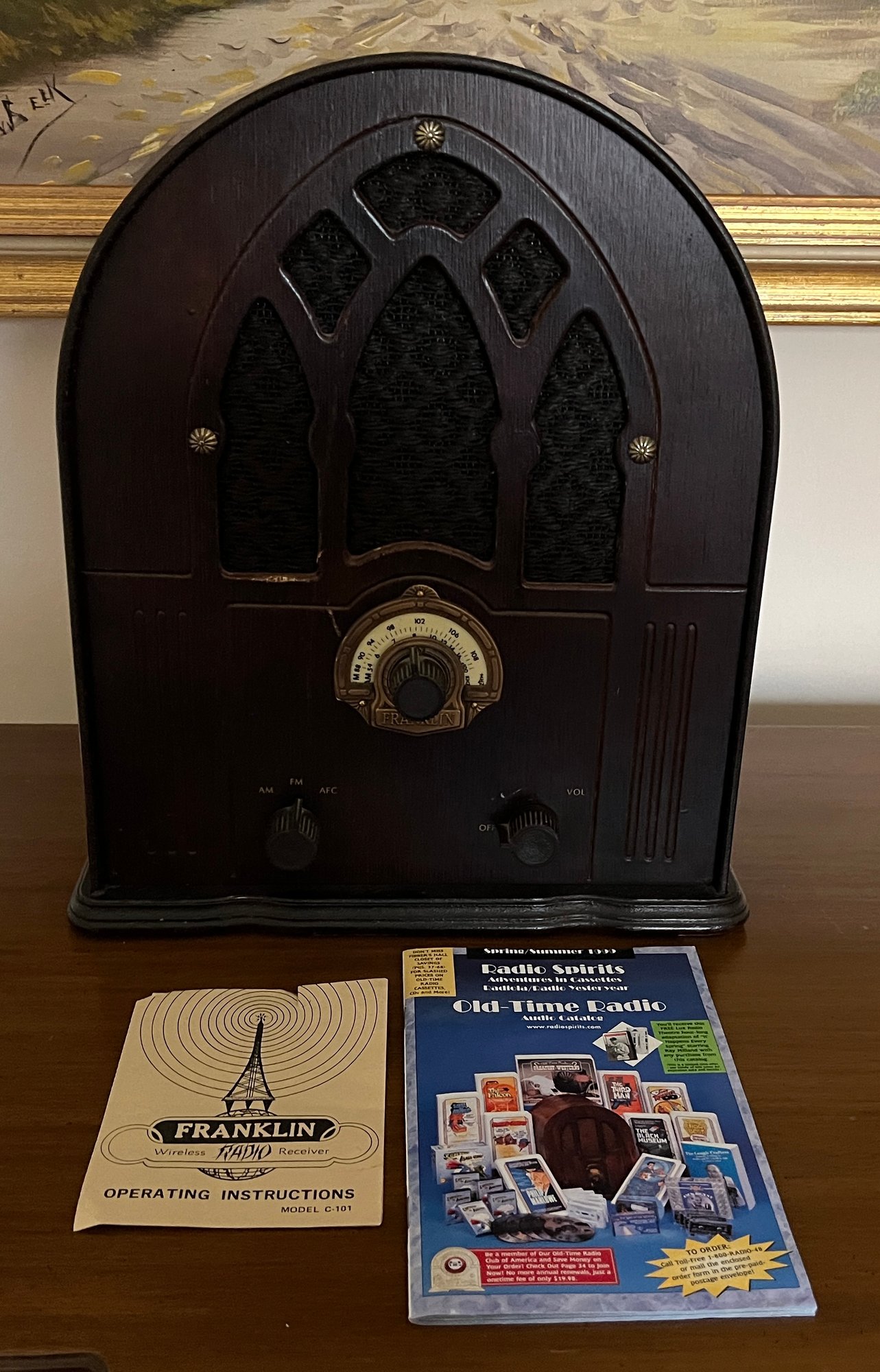 Franklin AM/FM Cathedral Radio Corporation Model: C101 #114610 ...