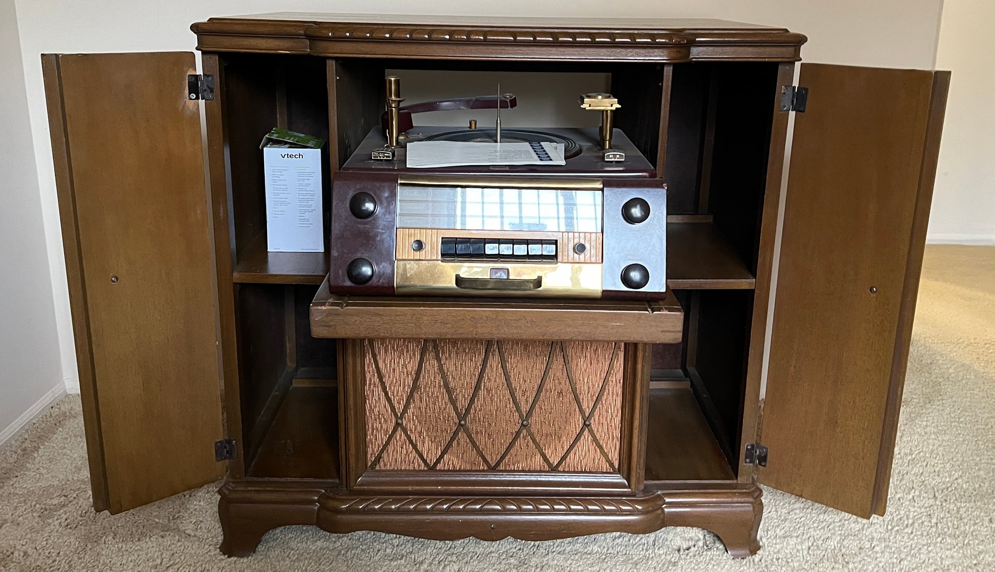 RVC Victrola Record Player Speaker Cabinet Console #114616 ...