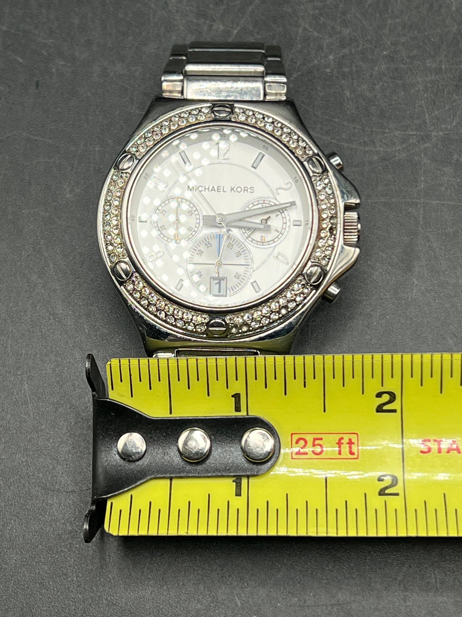 Michael Kors Rocktop Chronograph Silver-tone Watch, Model Number MK5513 ...