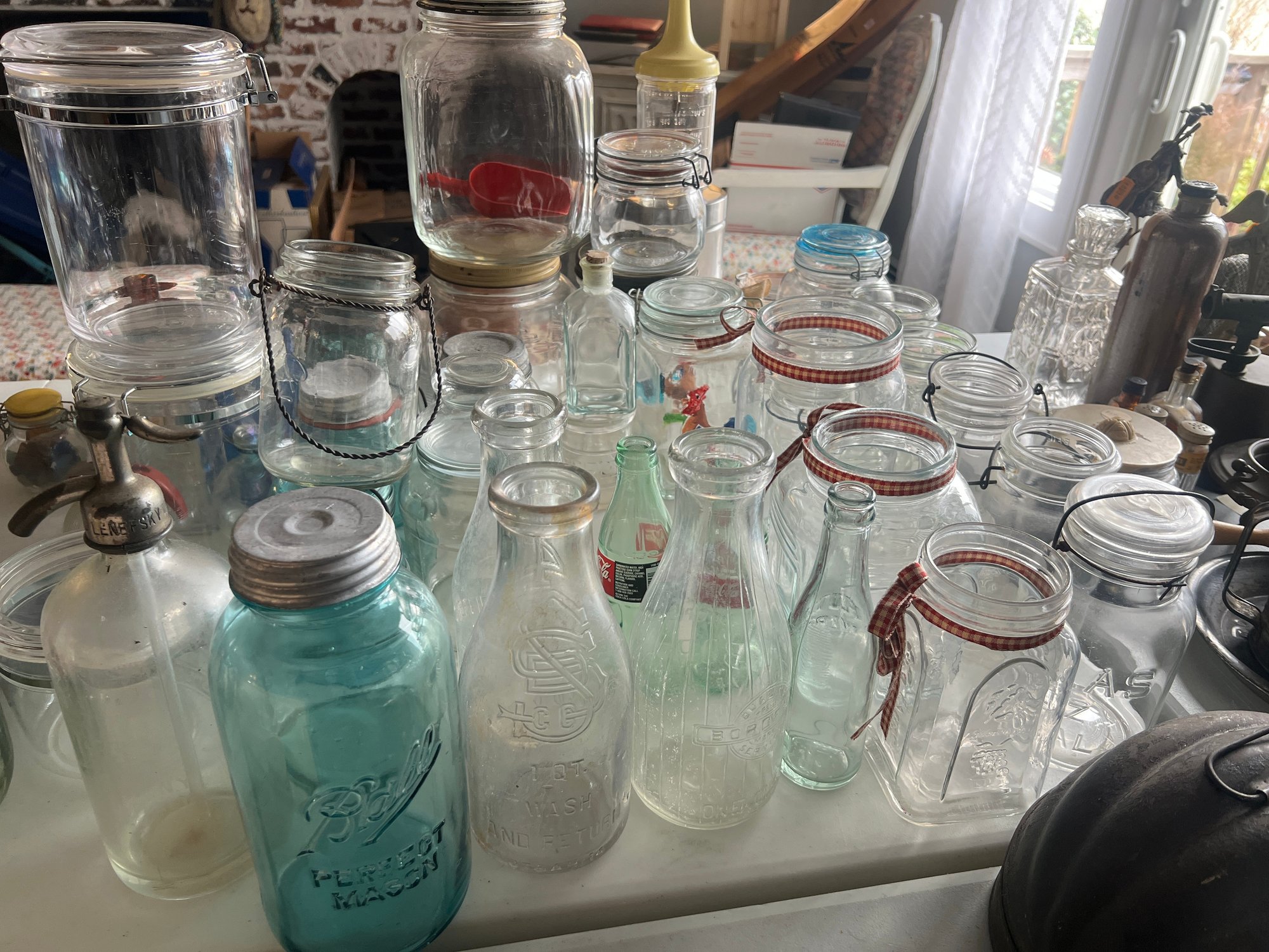 Large Assorted Lot Of Vintage Glass Bottles #128960 | Auctionninja.com