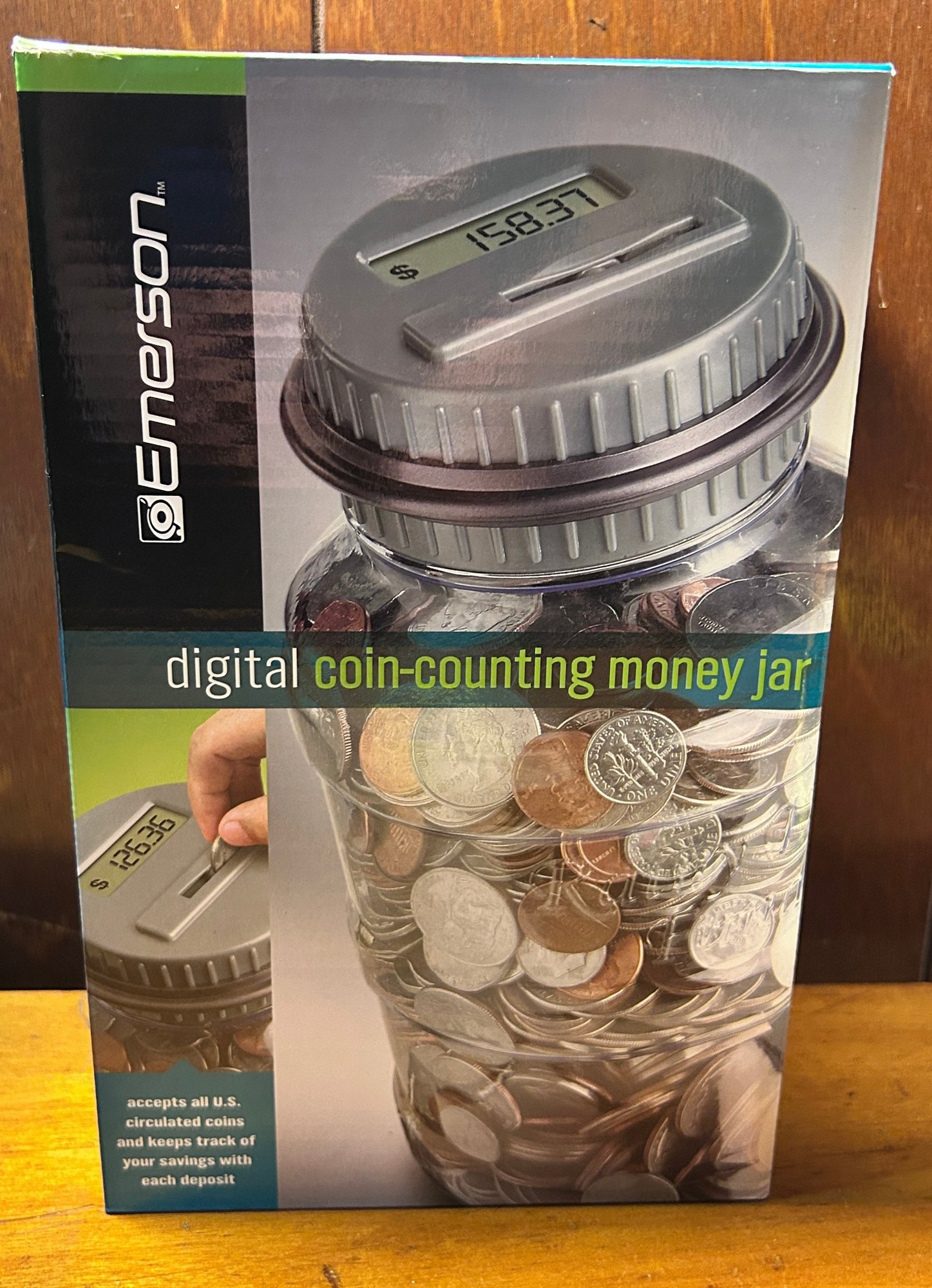 Emerson Digital Coin Counting Money Jar With Box #138985 | Auctionninja.com