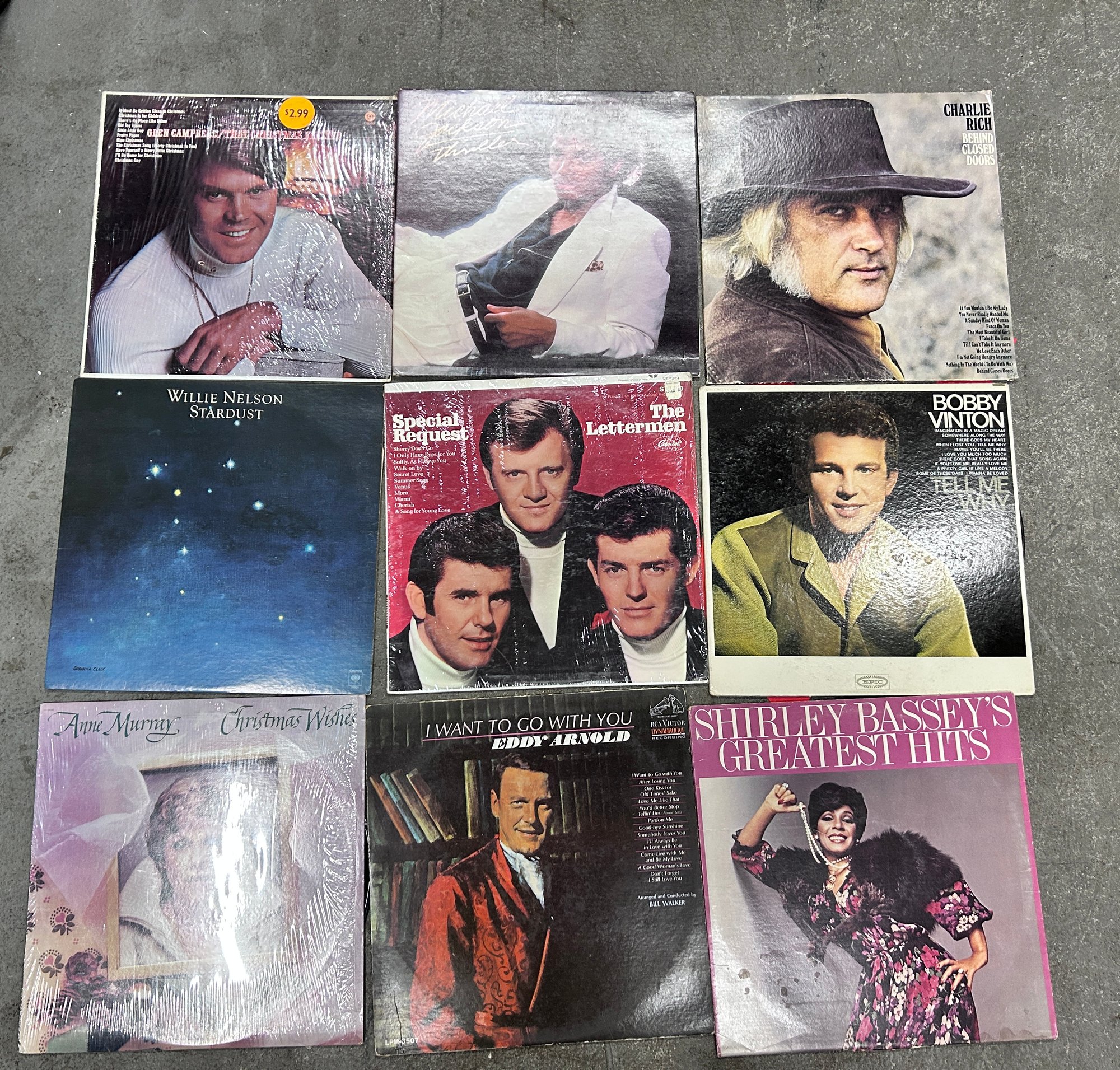 Michael Jackson, Tom Jones, Willie Nelson, And More Assorted Vinyl 33 ...