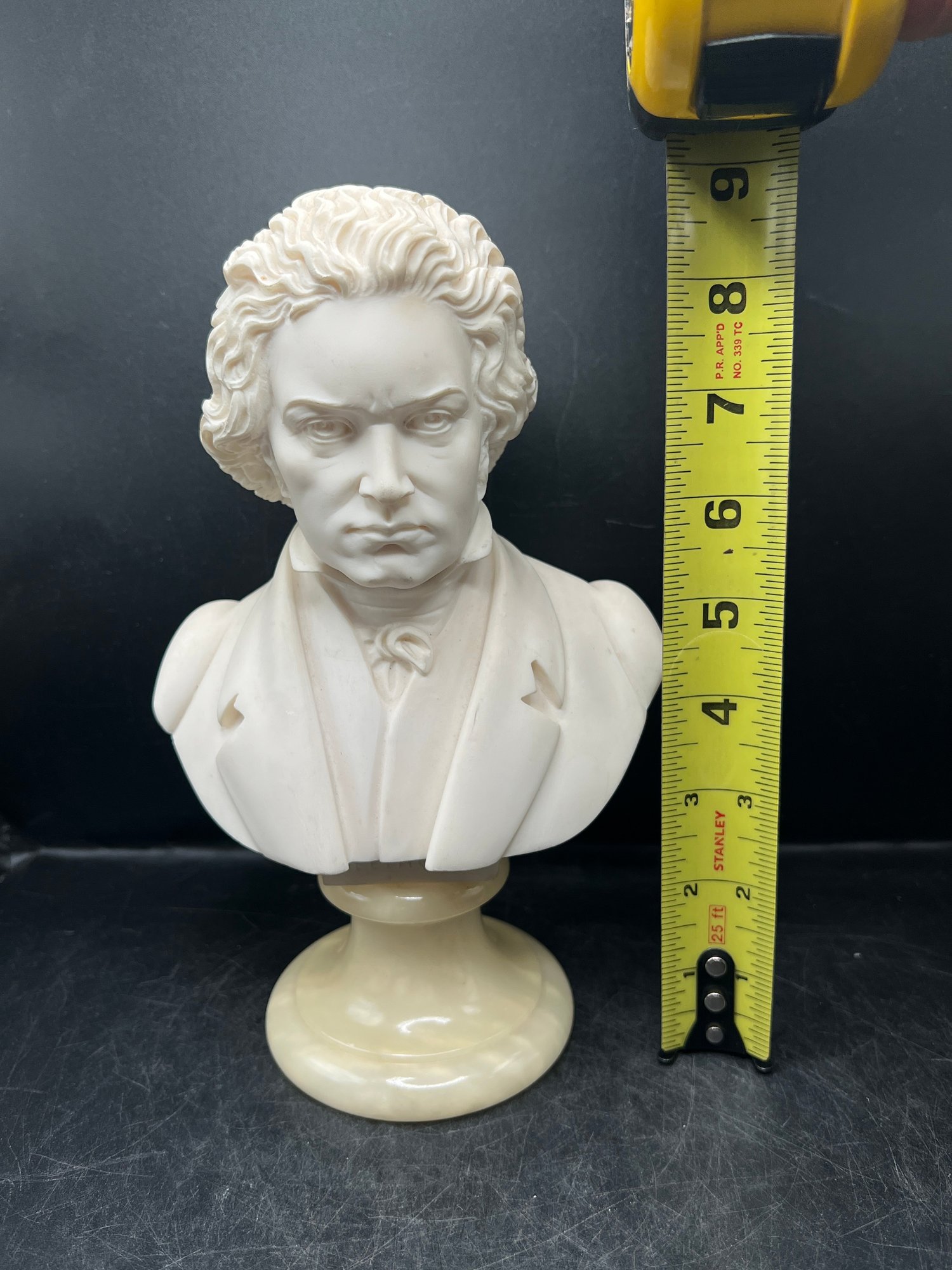 R.W. Downey Of New York By A. Giannelli Alabaster Beethoven Bust ...