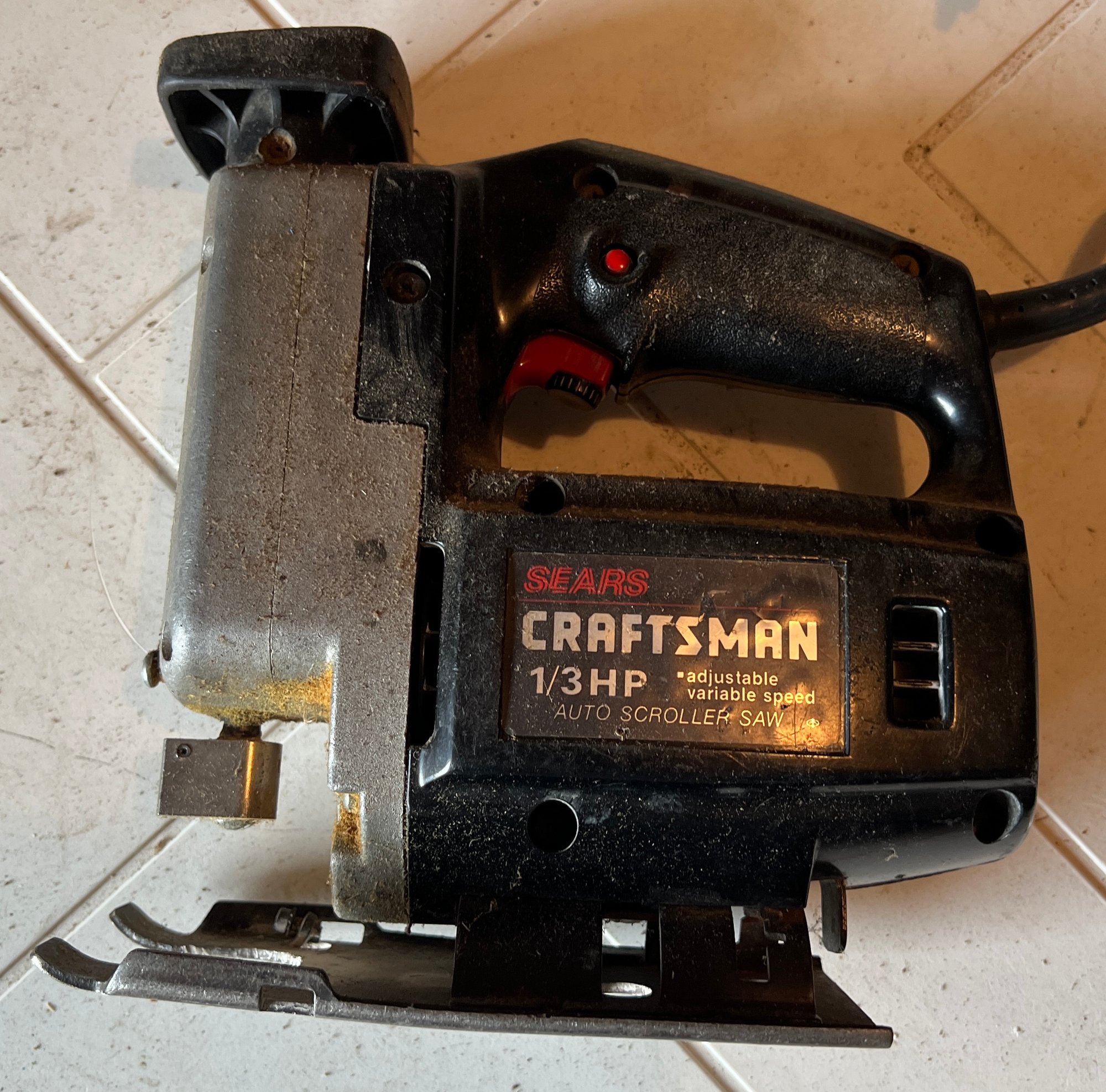 Craftsman Sears Auto Scroller Saw 3/4 Stroke Model: 315.172090 #114659 ...