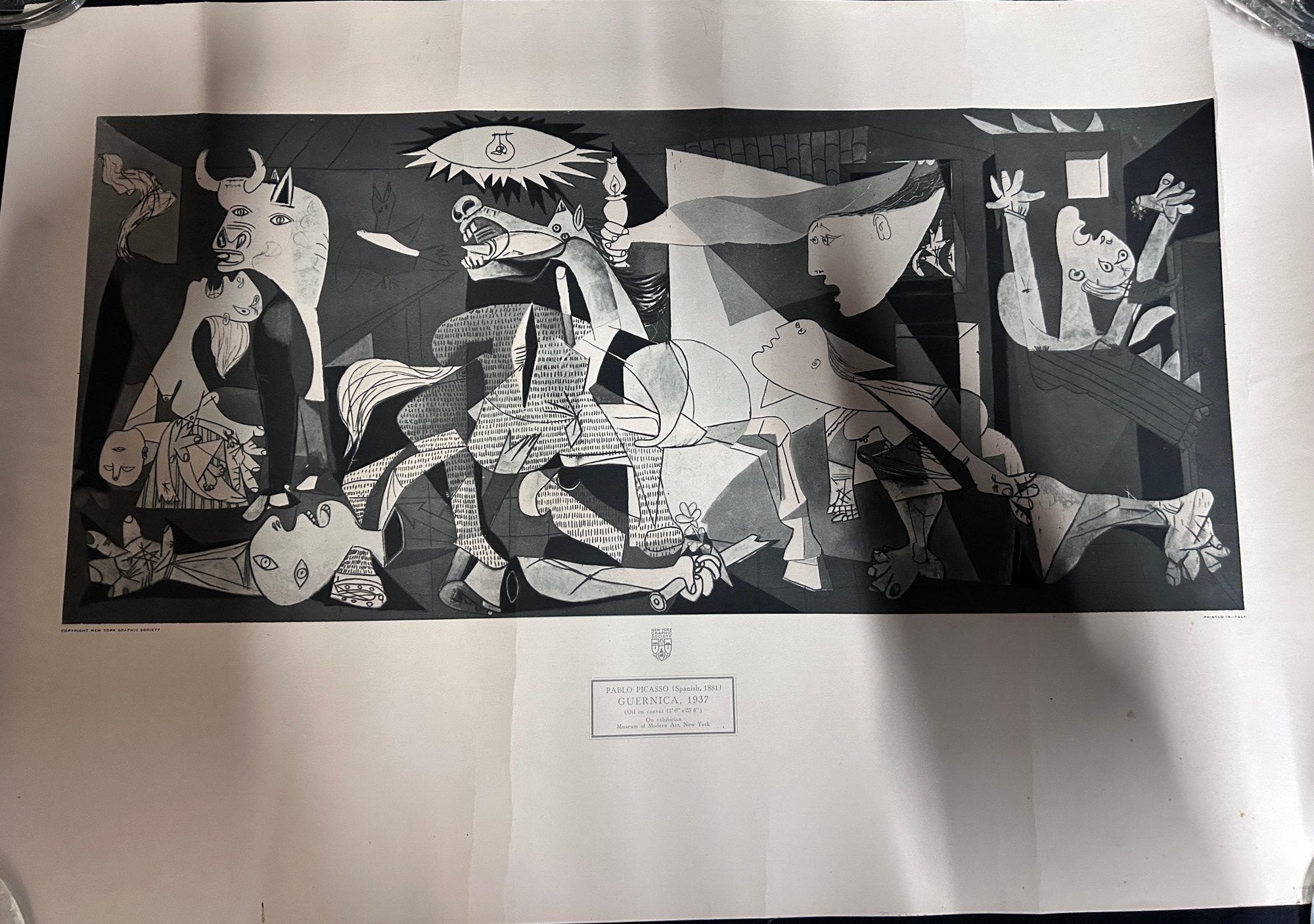 Guernica 1937 Pablo Picasso Art Print Museum Poster Print NY Graphic ...