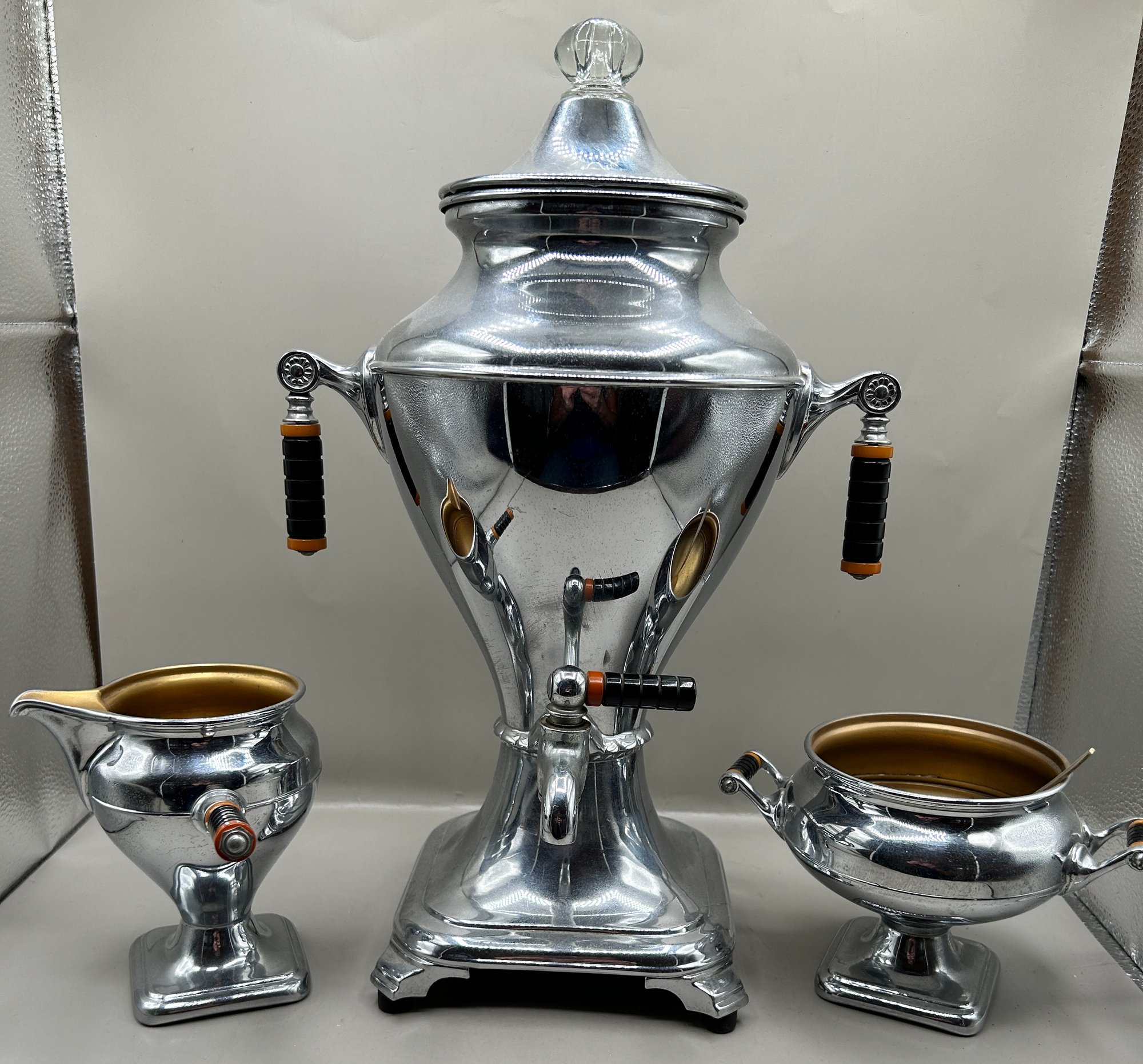 Manning Bowman Art Deco Chrome Coffee Percolator With Bakelit Handles ...