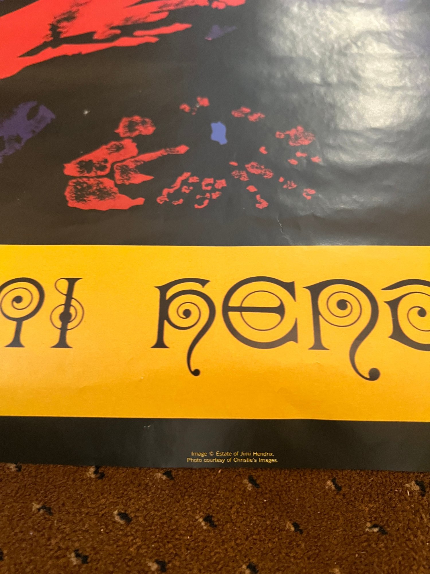 Vintage Jimi Hendrix Psychedelic Poster #153533 | Auctionninja.com
