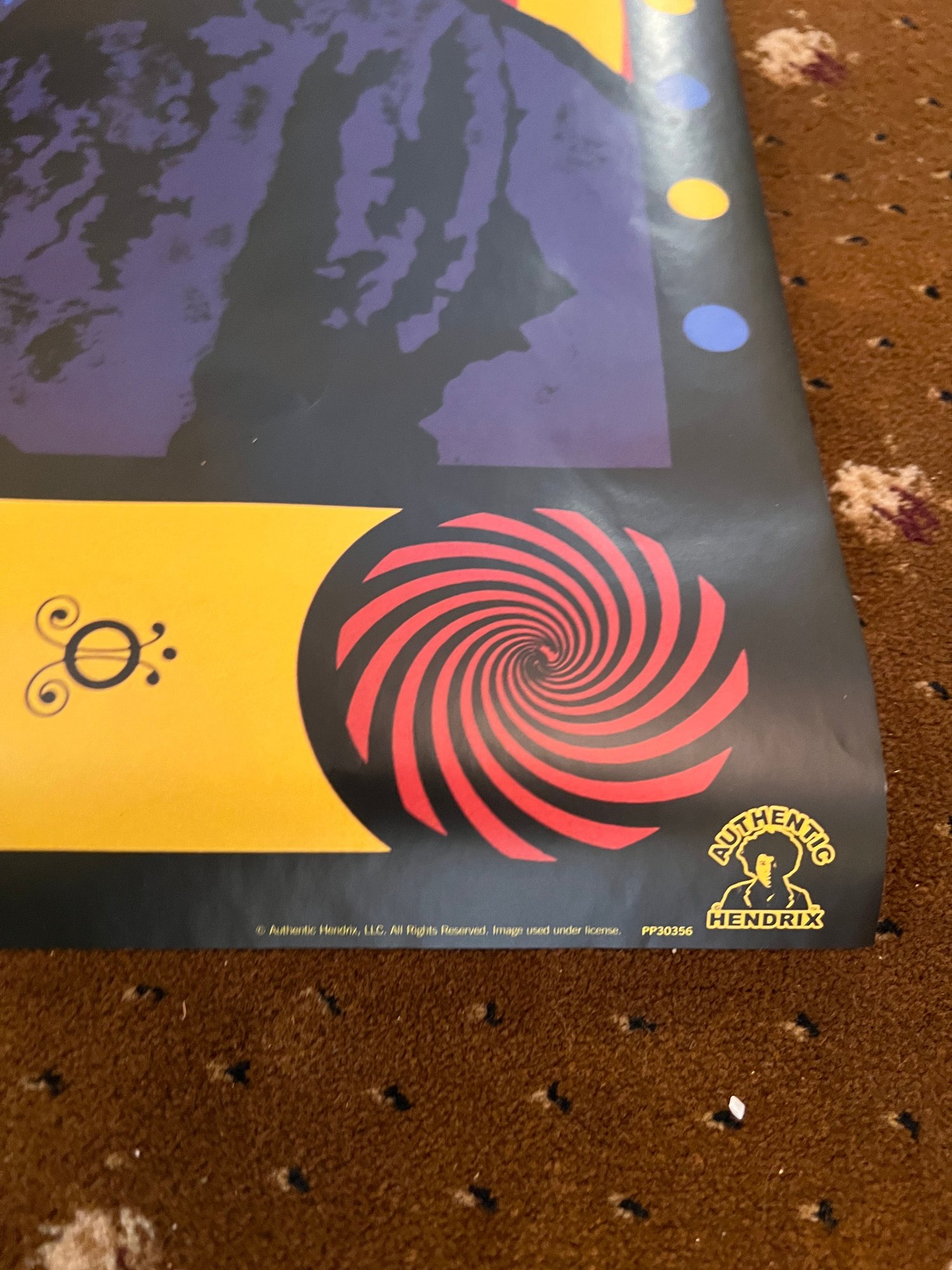 Vintage Jimi Hendrix Psychedelic Poster #153533 | Auctionninja.com