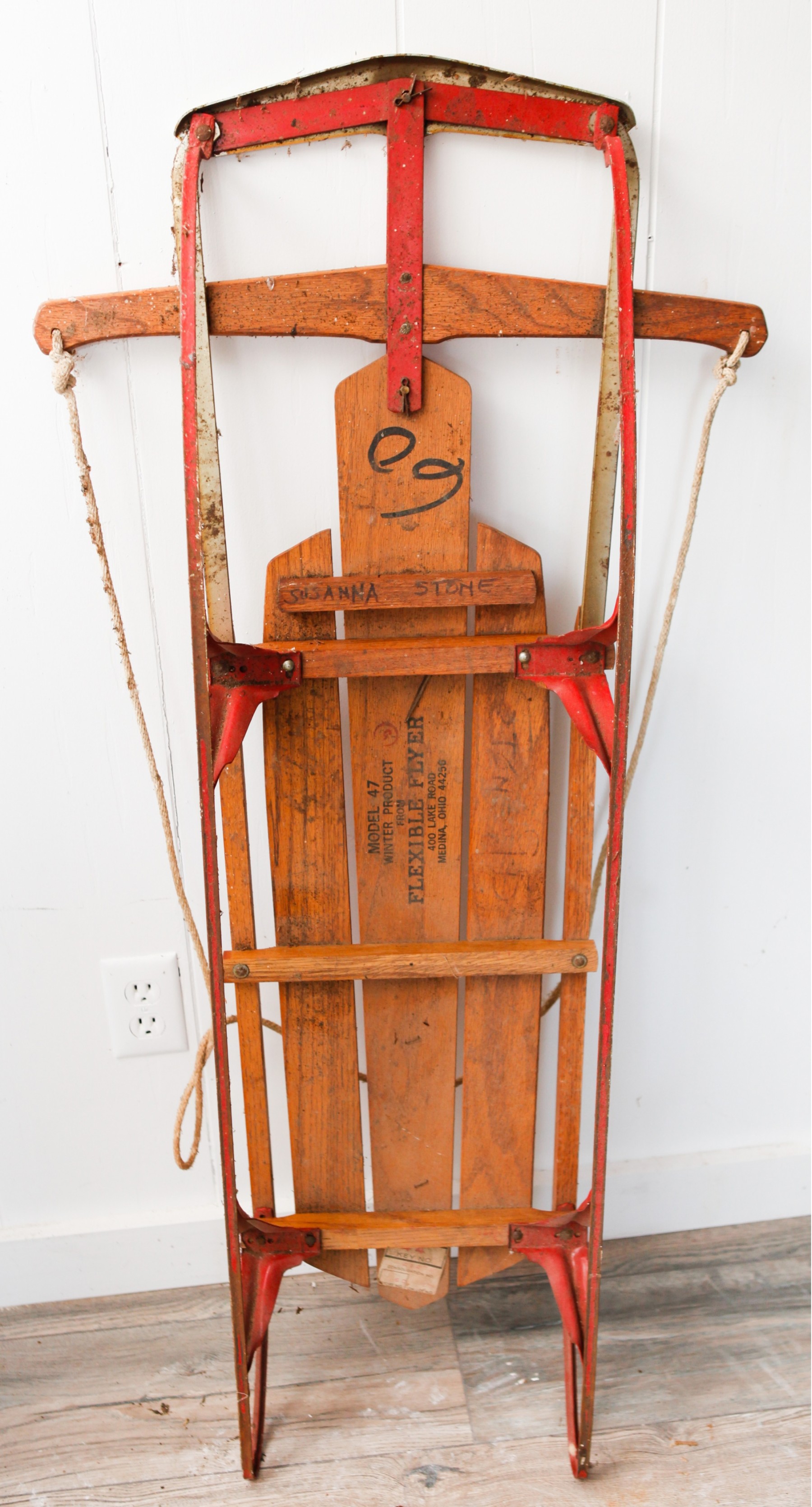 Vintage - Flexible Flyer Sled - Model #47 Winter Project - 55" Hight ...