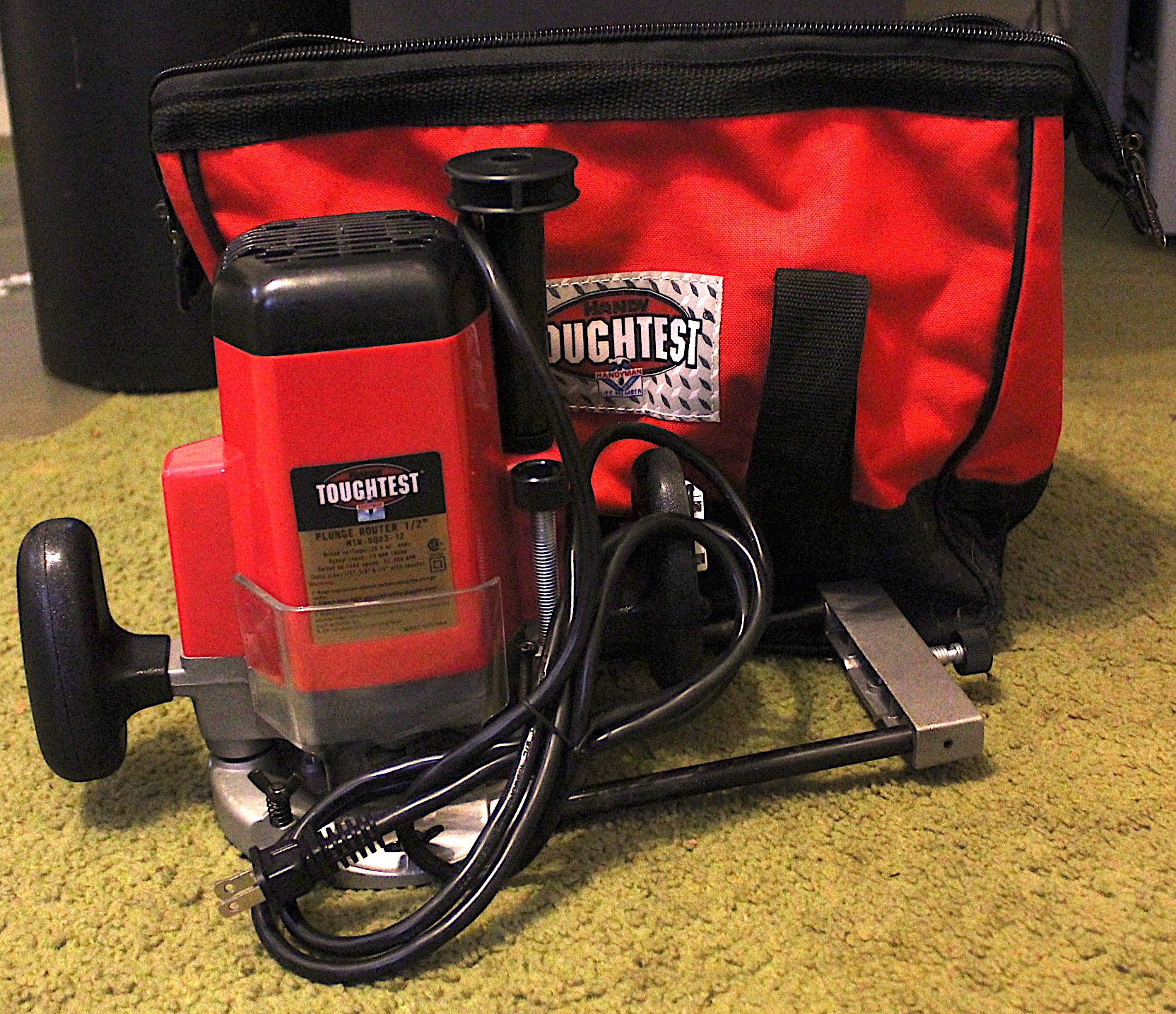 Handy Toughest Plunge Router 1/2" Model #M1R-DQ03-12 (lot111) #4092 ...