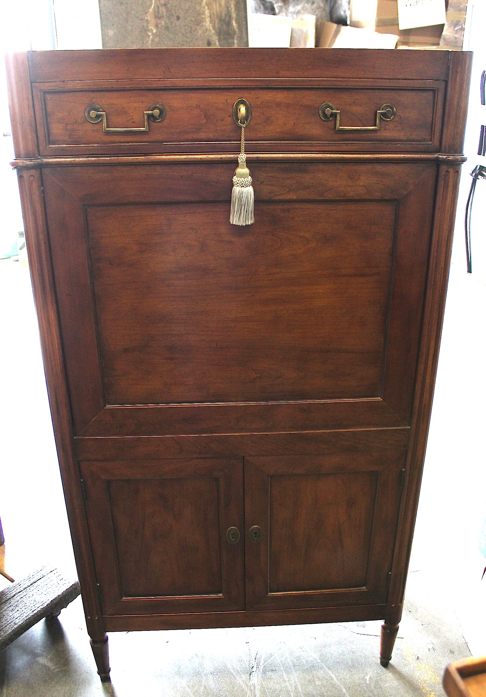 Rare Vintage Baker Furniture Secretary Writing Desk With Antique Keys ...