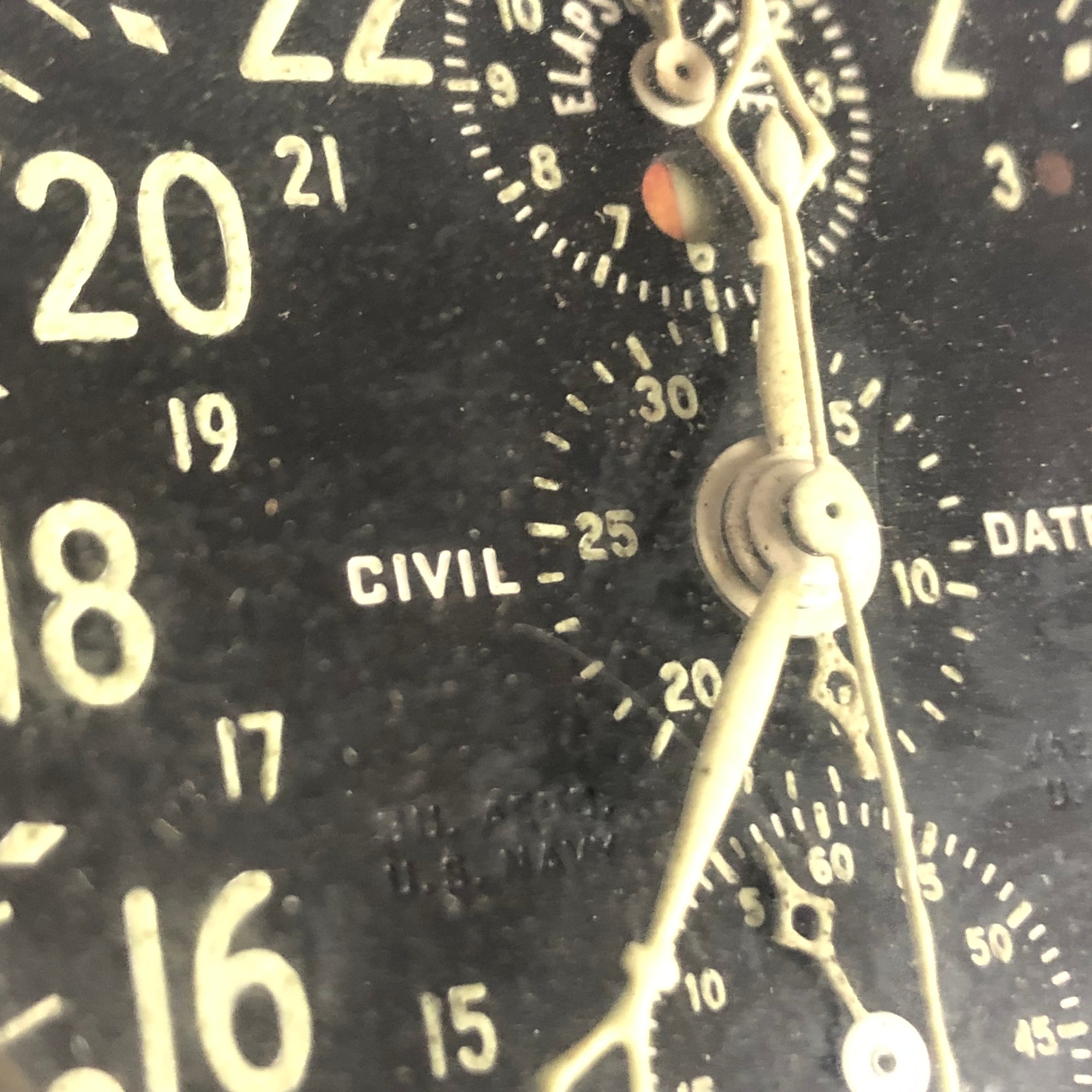 US Navy 8-Day Clock By Jaeger Watch Co., (WORKS) - #JC-R #26465 ...