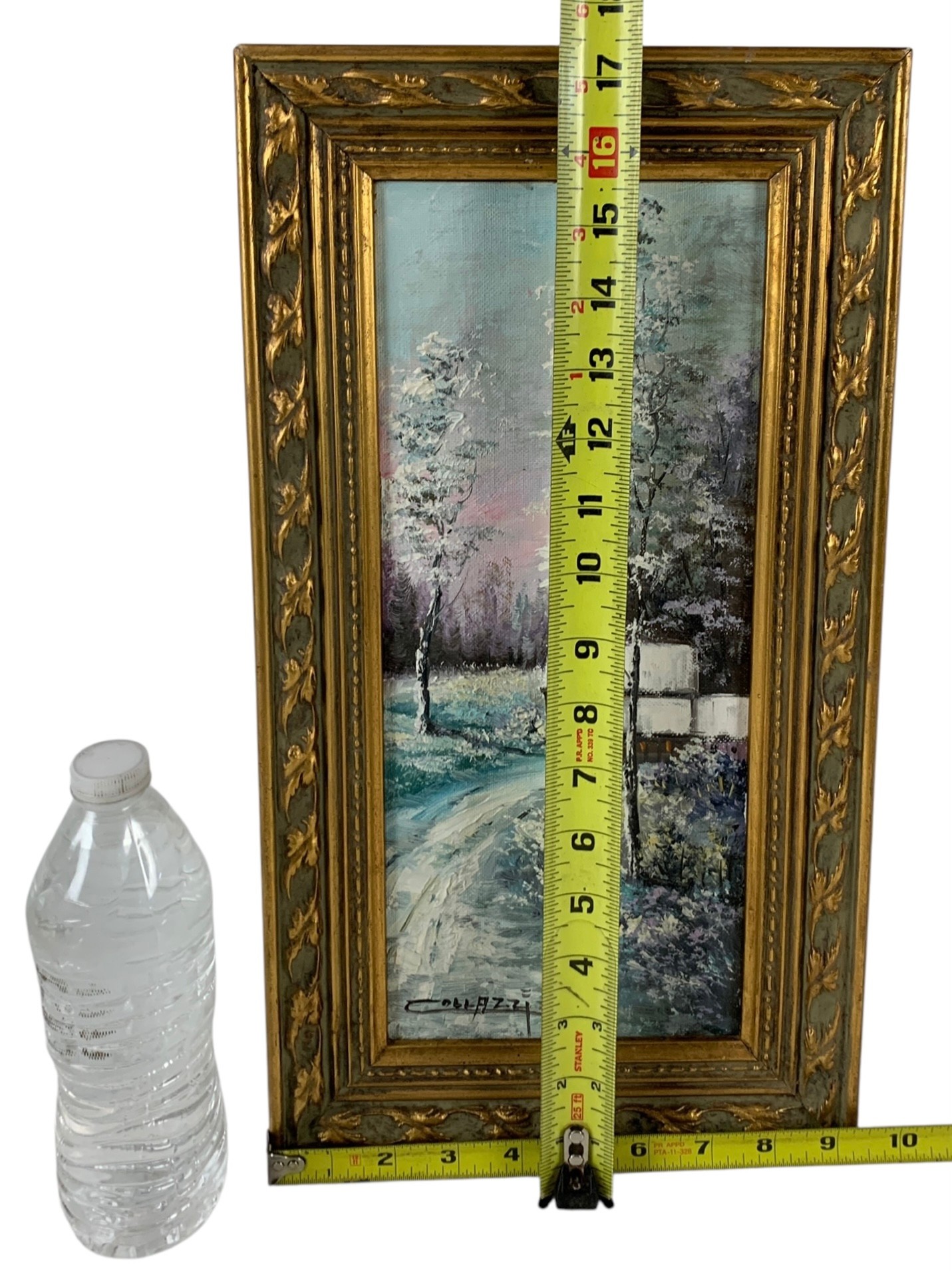 Joseph Collazzi (Italian 1914-1989) Signed Winter Landscape Oil On ...