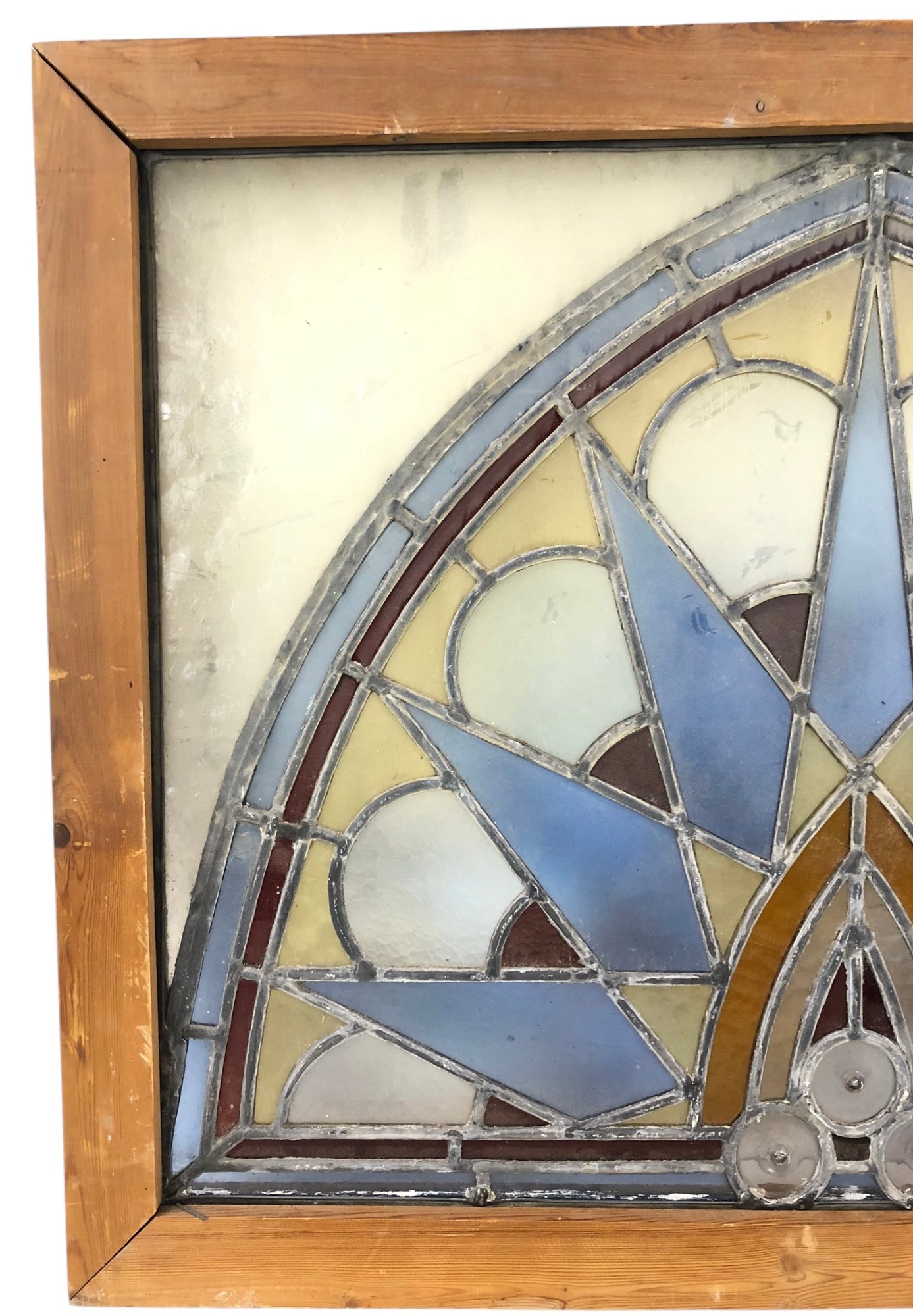 Antique Leaded Stained Glass Window - #SR #27022 | Auctionninja.com