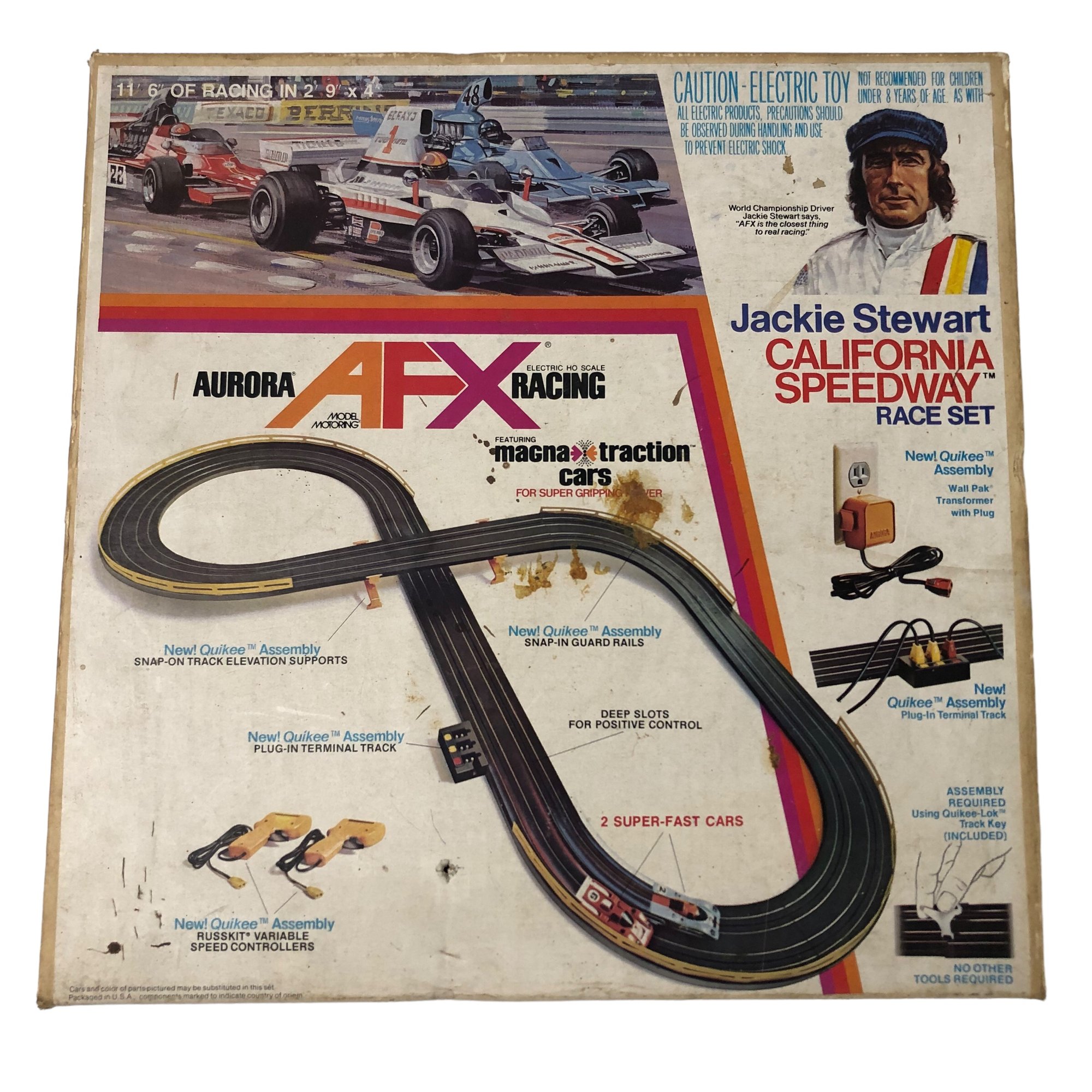 1976 Aurora AFX Jackie Stewart California Raceway Slot Car Set - #S2-3 ...