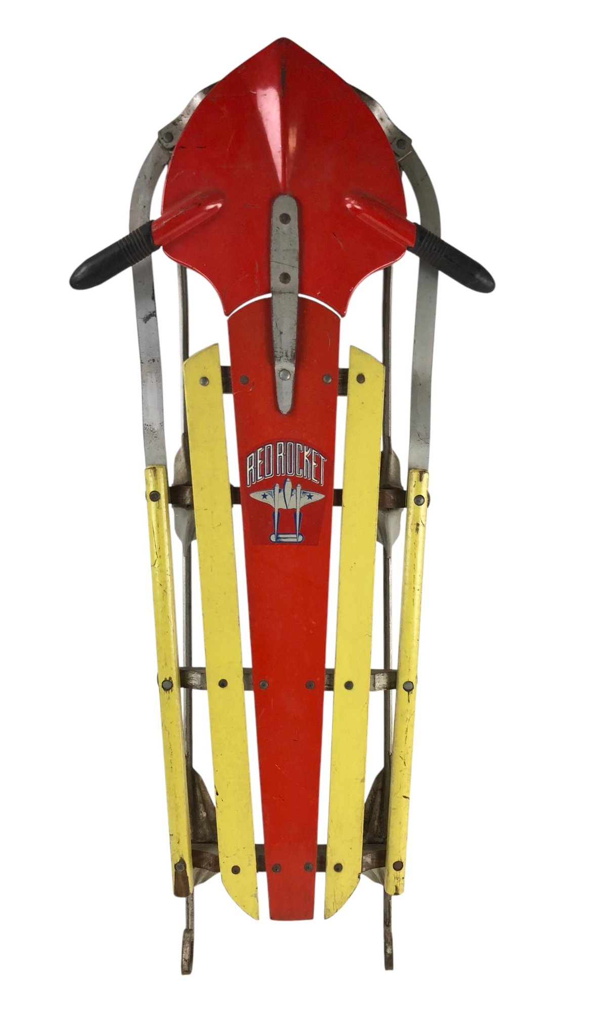 Vintage 1940s Red Rocket Sled With P38 Lightning Decal - #SR #27597 ...