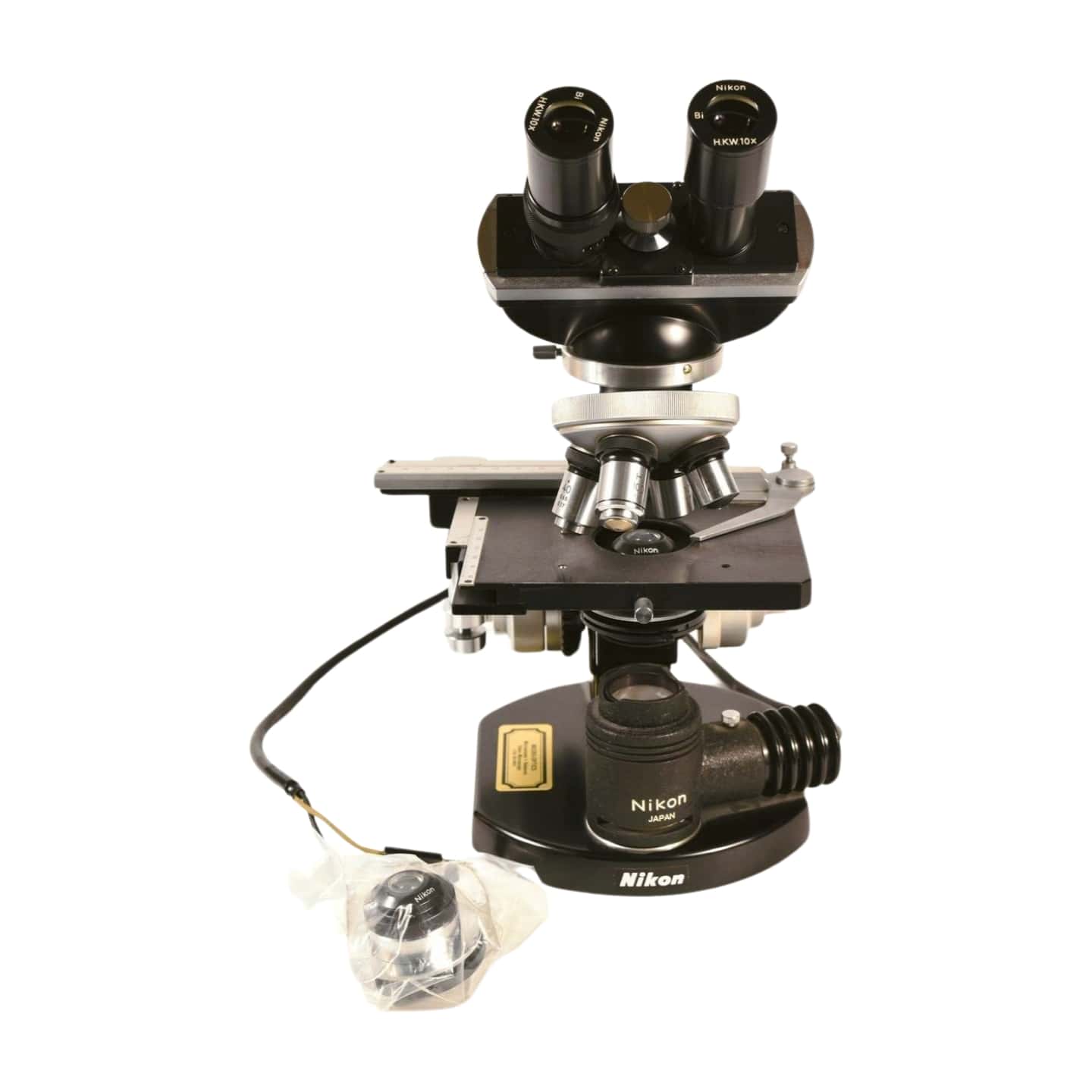 Nikon Binocular Microscope 71379 Complete With Lamp & Objectives #4798 ...