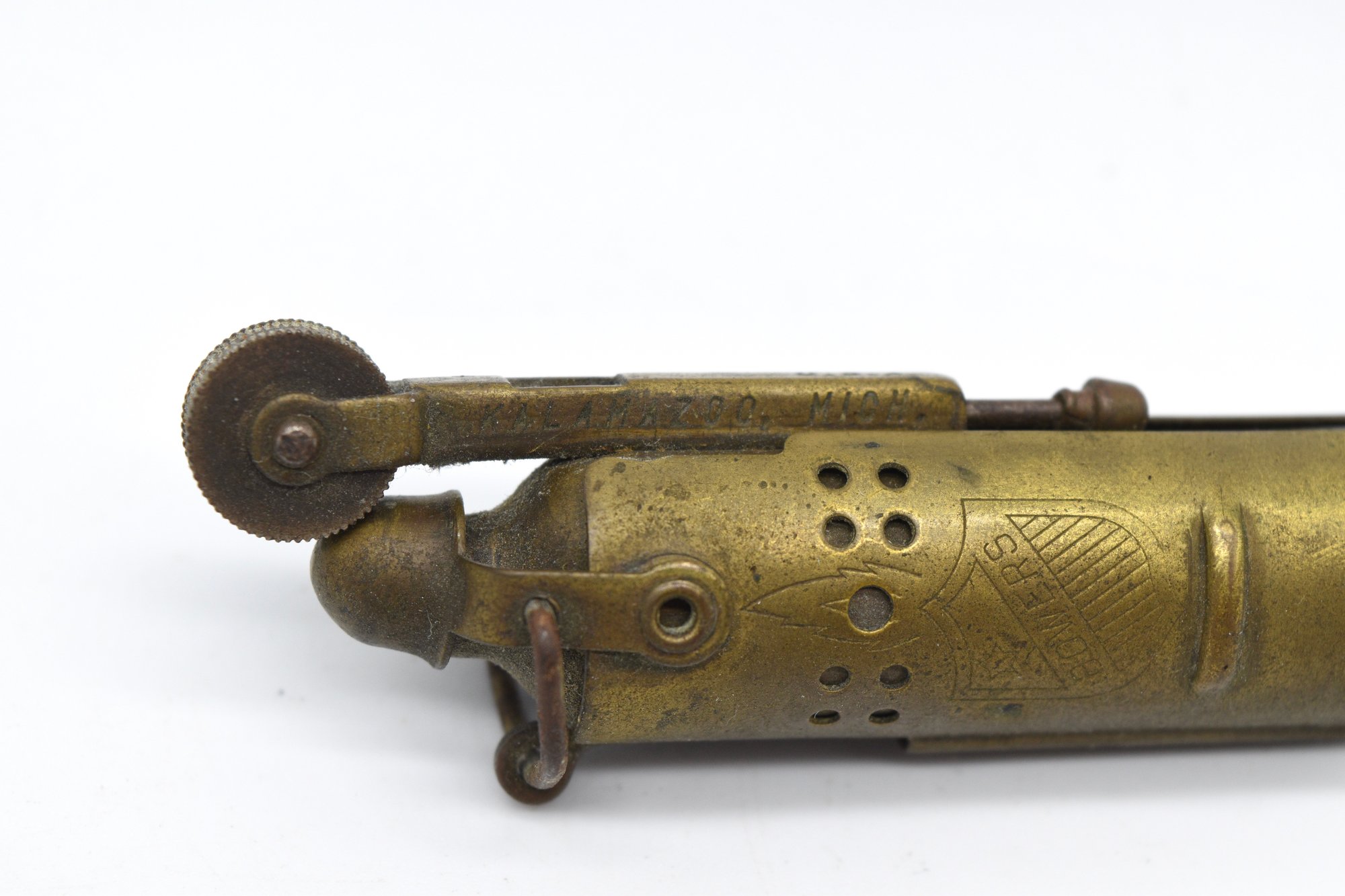 1940's Bowers Windproof Brass Lighter Trench Lighter #7797 ...